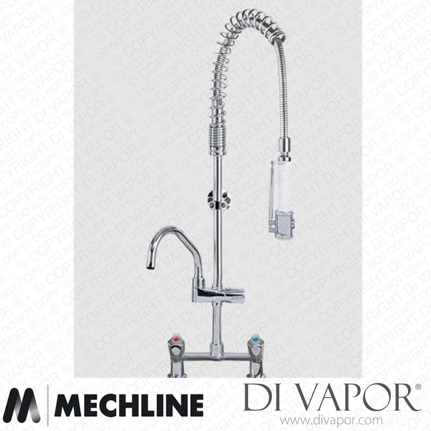 Mechline AquaTechnix TX-PR-30D-SH-BF1-E Pre-Rinse Spray Tap Dome Head ...