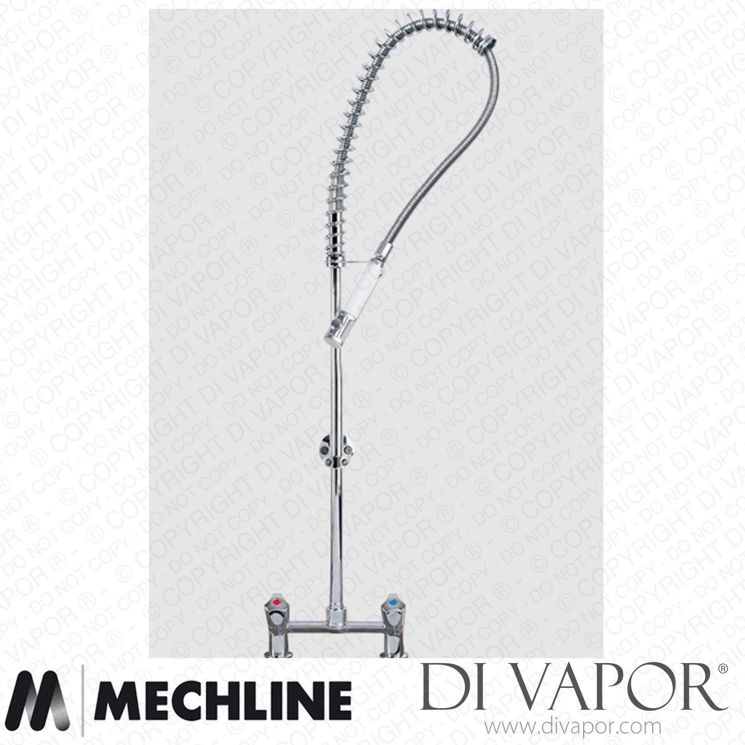 Mechline AquaTechnix TX-PR-30D-ST-BF0-E Pre-Rinse Spray Tap Dome Head ...