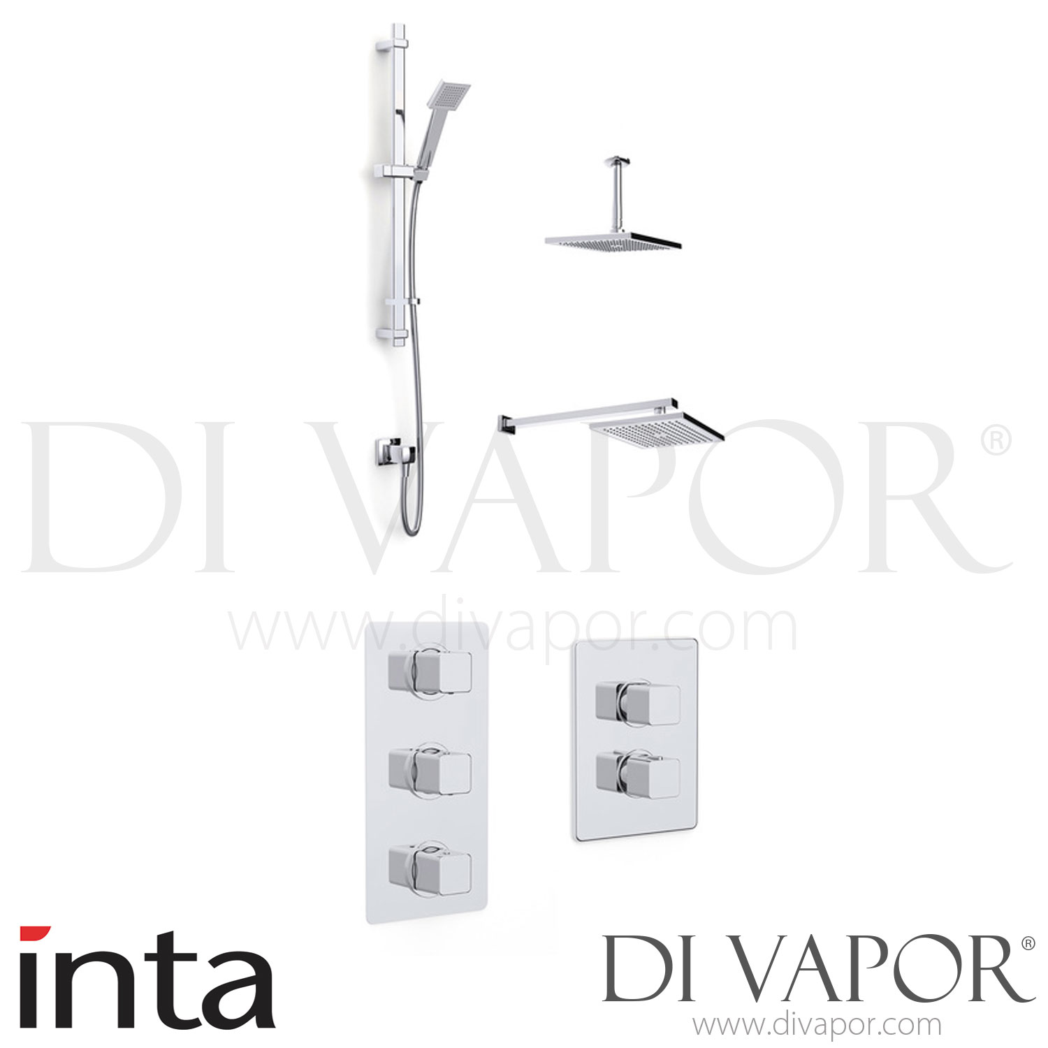 Inta MIO20 Mio Concealed Dual Outlet Thermostatic Shower Spare Parts Inta MIO20 Mio Concealed Dual Outlet Thermostatic Shower Spare Parts