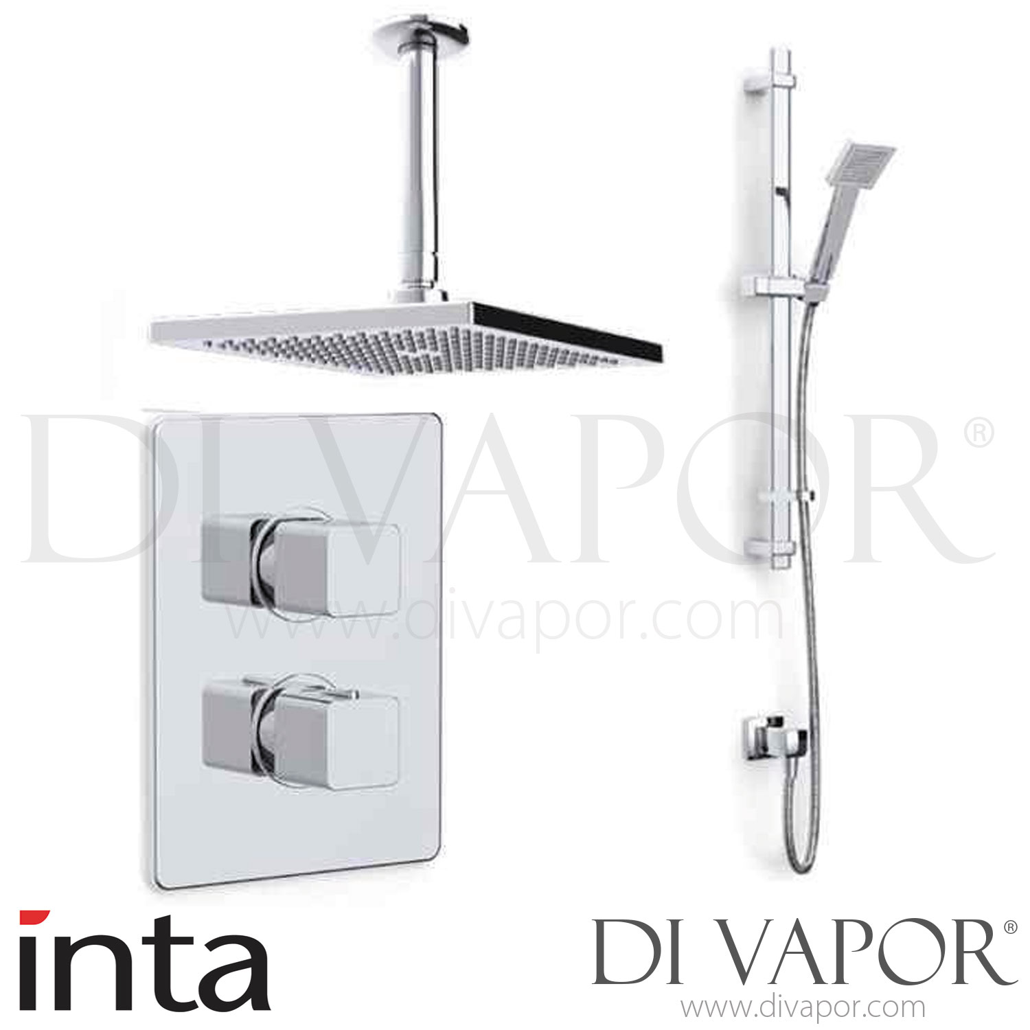 Inta MIO23 Mio Concealed Dual Outlet Thermostatic Shower Spare Parts Inta MIO23 Mio Concealed Dual Outlet Thermostatic Shower Spare Parts