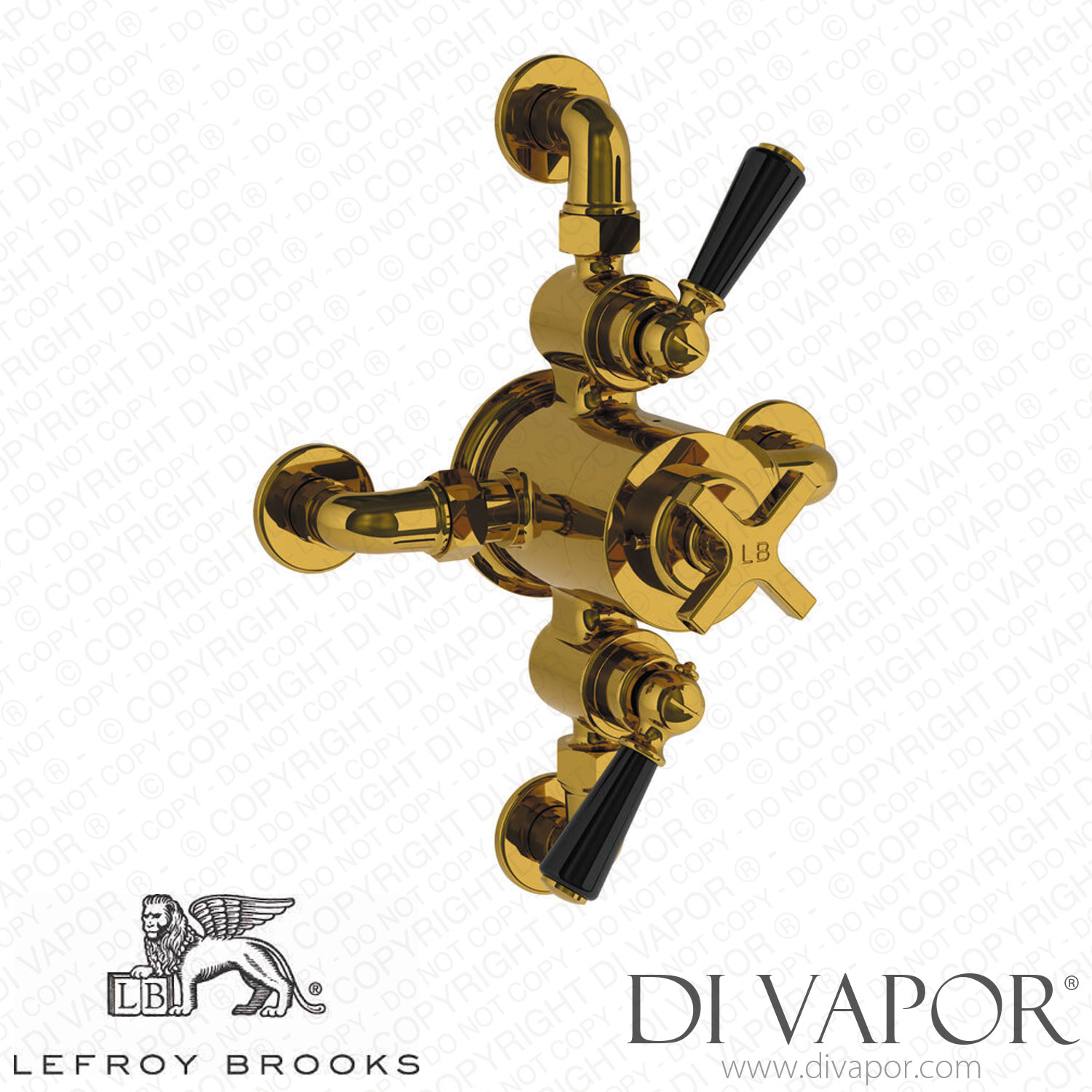 Lefroy Brooks Mackintosh Exposed Dual Control Thermostatic Valve With ...