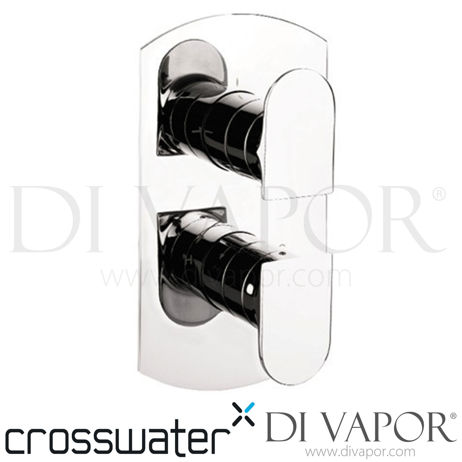 Crosswater MO1500RC Modest Thermostatic Shower Valve with 2 Way ...