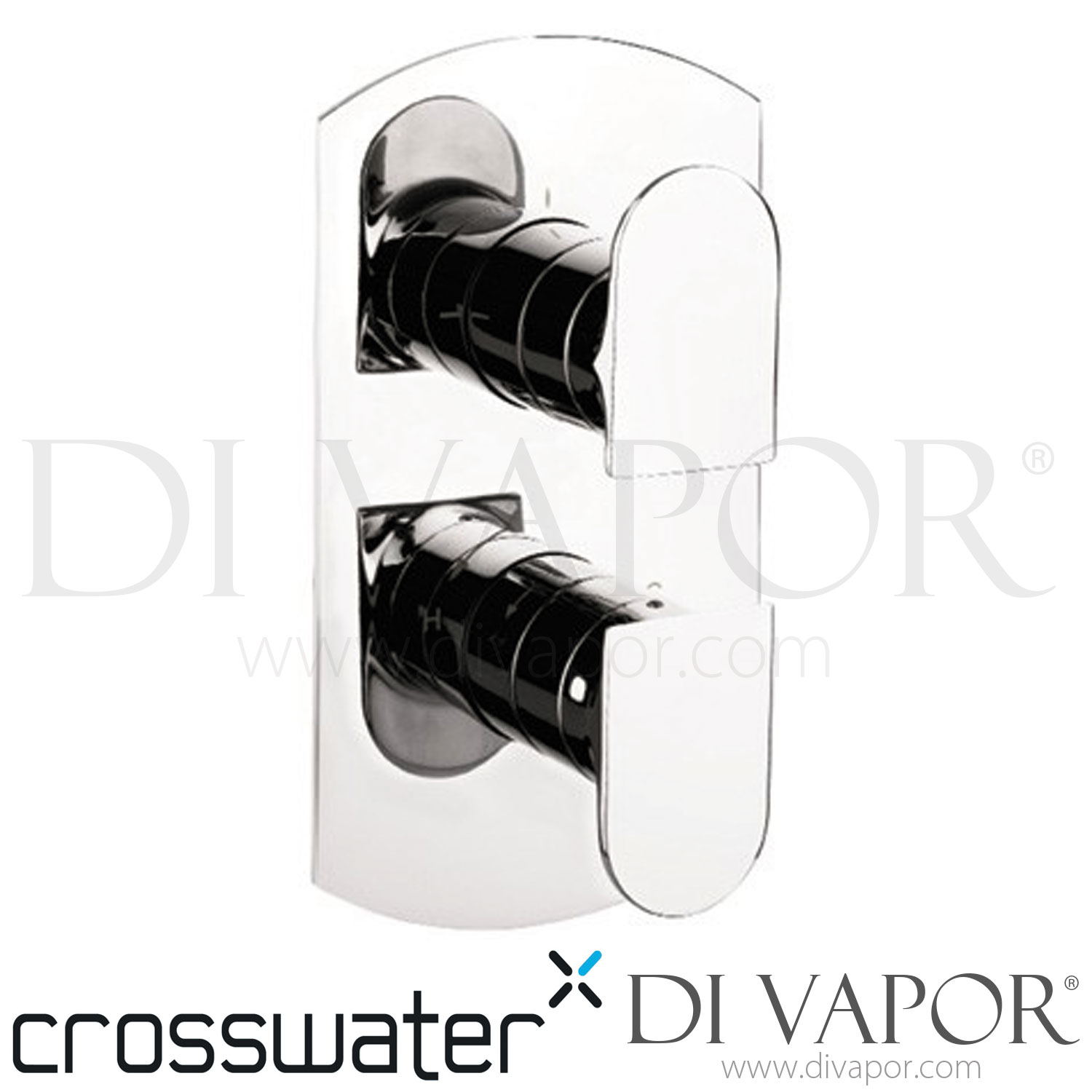 Crosswater MO2000RC Modest Thermostatic Shower Valve with 2 Way ...