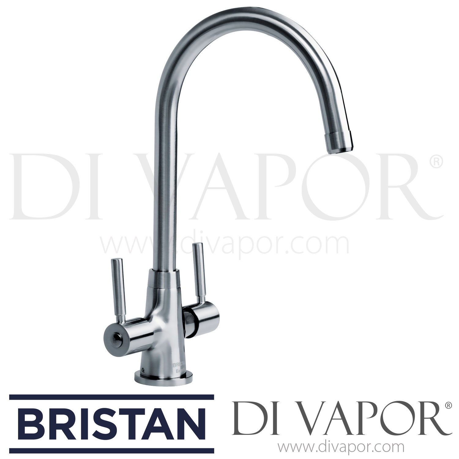 Bristan MZ SNK EF BN Monza Sink Mixer - Brushed Nickel Kitchen Tap ...