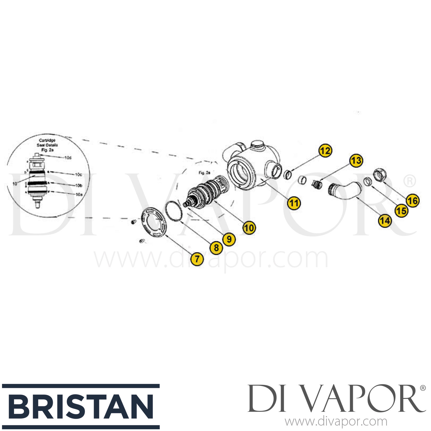 Bristan N SHXAR C 1901 Shower Valve Spare Parts