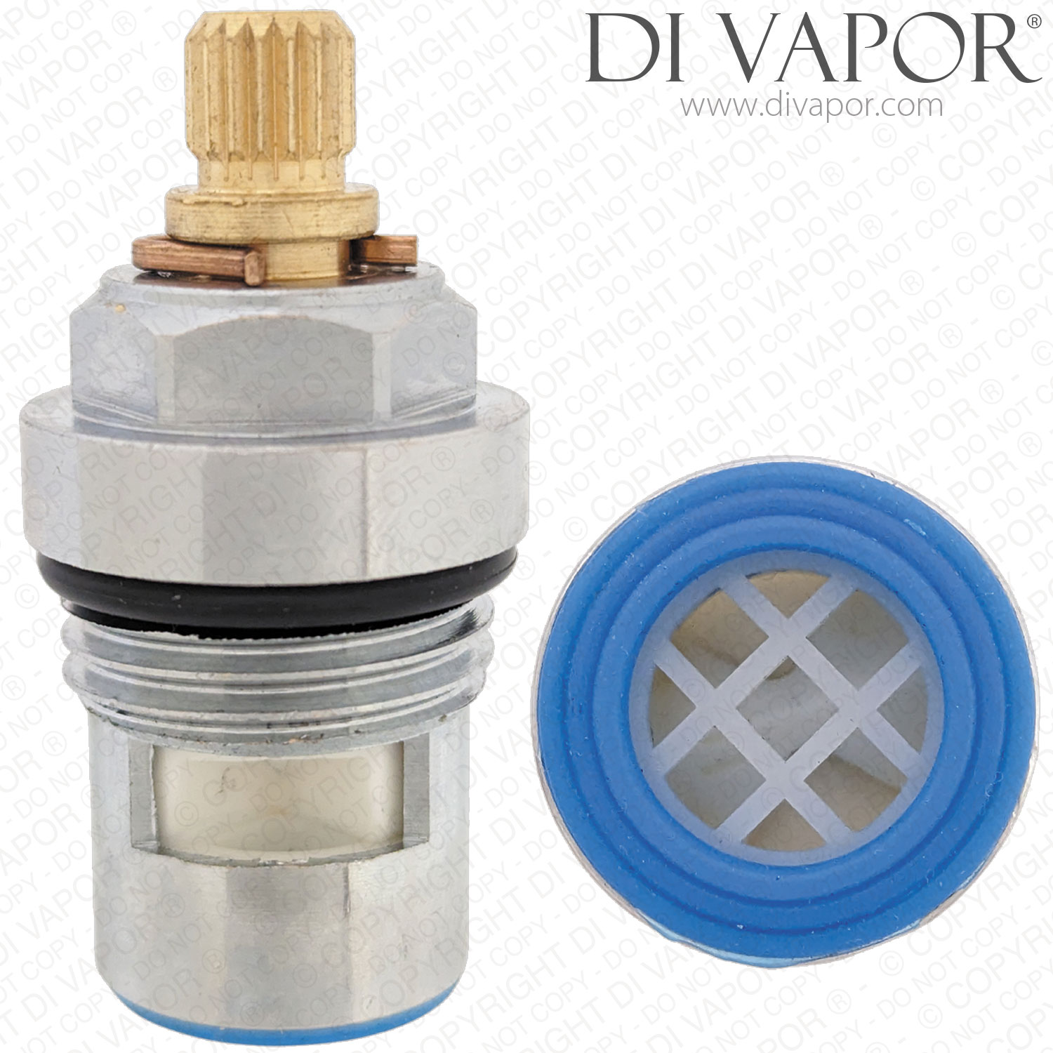 46mm 1/2 Inch Flow Cartridge - 18 Spline - Anti-Clockwise Turn to Open
