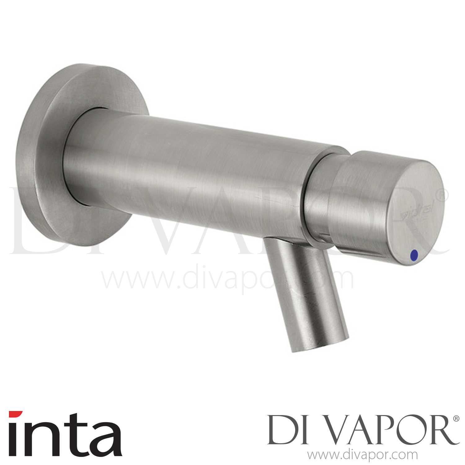 Inta NC113SS Stainless Steel Self Closing Wall Mounted Push Button Tap ...