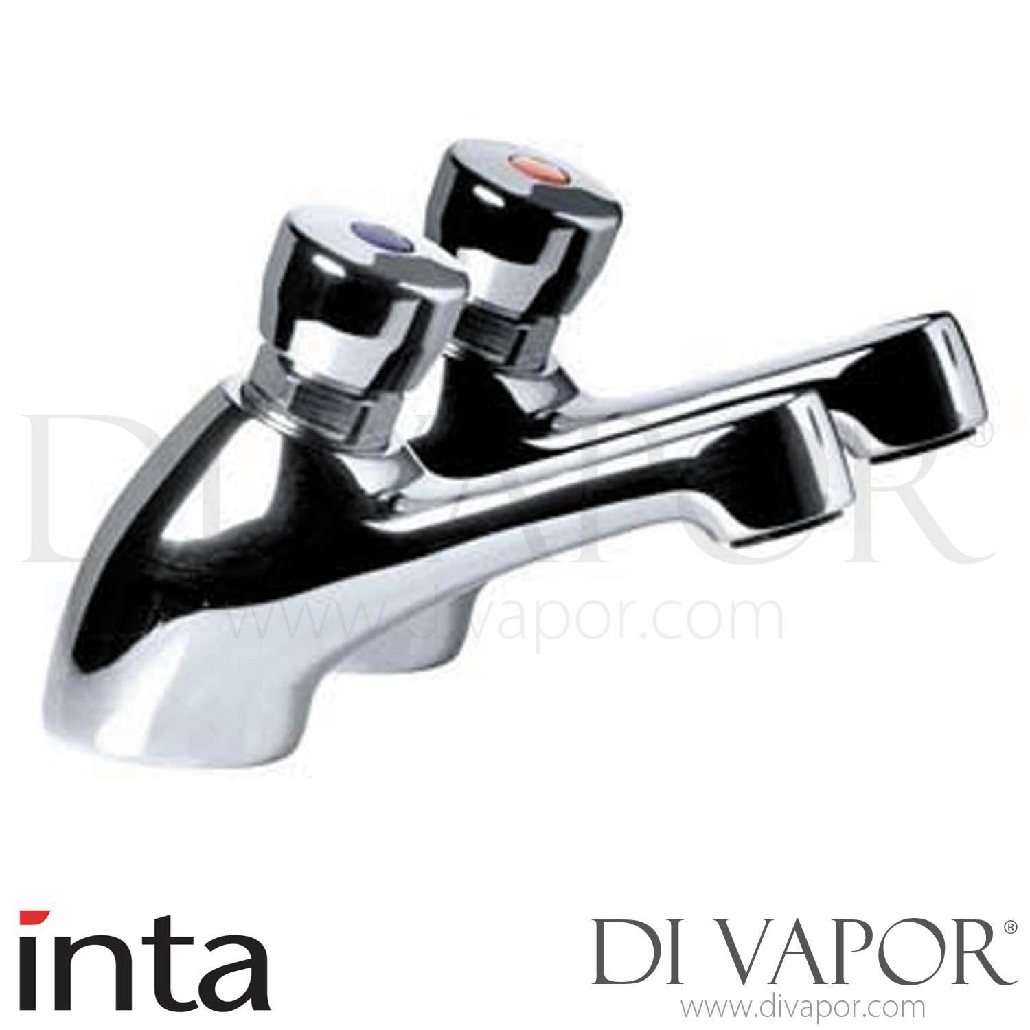 Inta NC160CP5 Non Concussive Basin Mounted Tap (Pairs) 5Ltr Per Minute ...