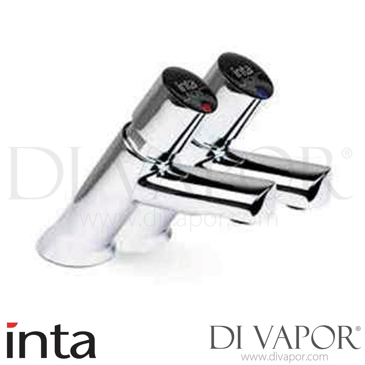 Inta NC185CP Non Concussive Basin Taps with Anti Block Feature (Pair ...