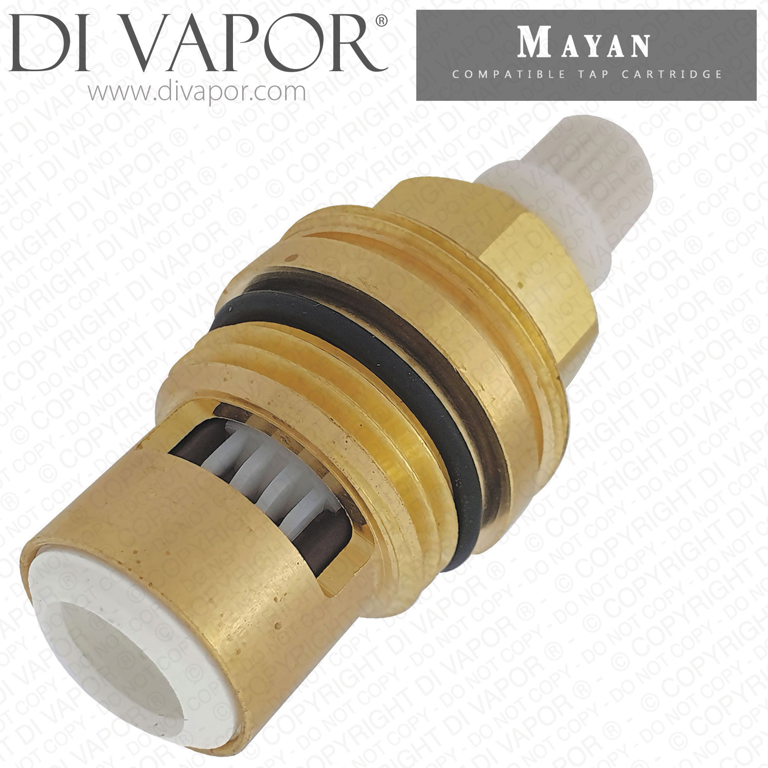 Perrin & Rowe 4328 Mayan Wall-Mounted Taps with Crosstop Handles Hot Compatible Cartridge ...