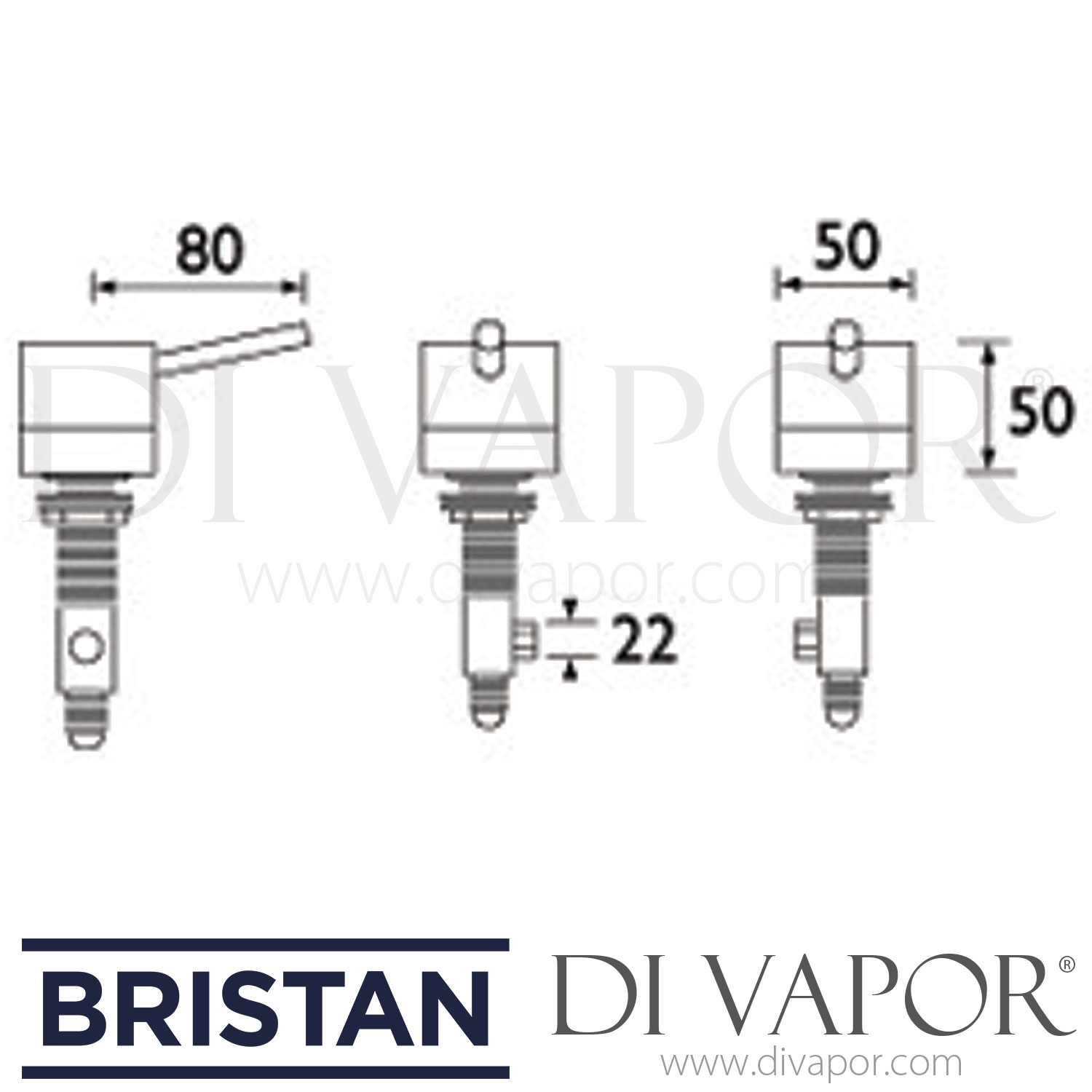 Bristan PM SB C Prism Side Bodies Spare Parts