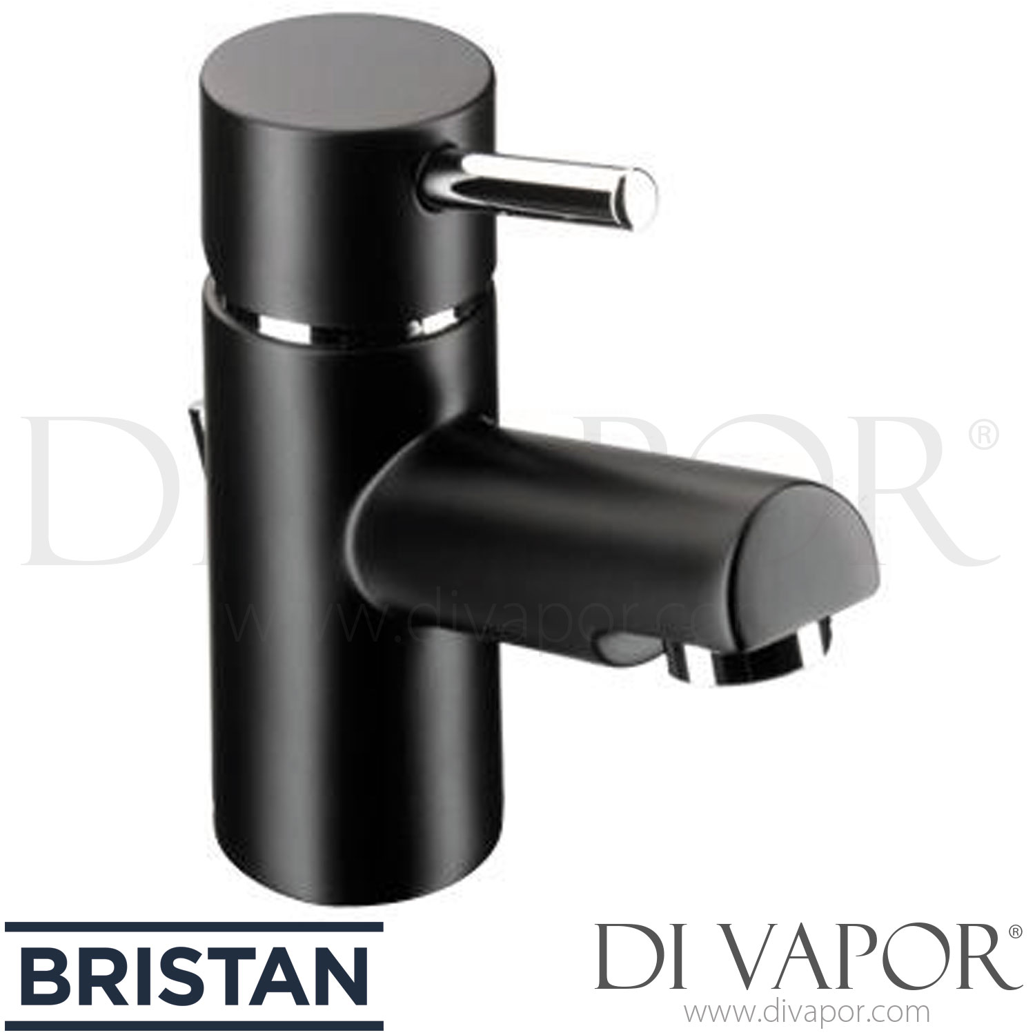Bristan PM BASNW B Prism Basin Mixer without Waste - Black - Tap Spares Bristan PM BASNW B Prism Basin Mixer without Waste - Black - Tap Spares