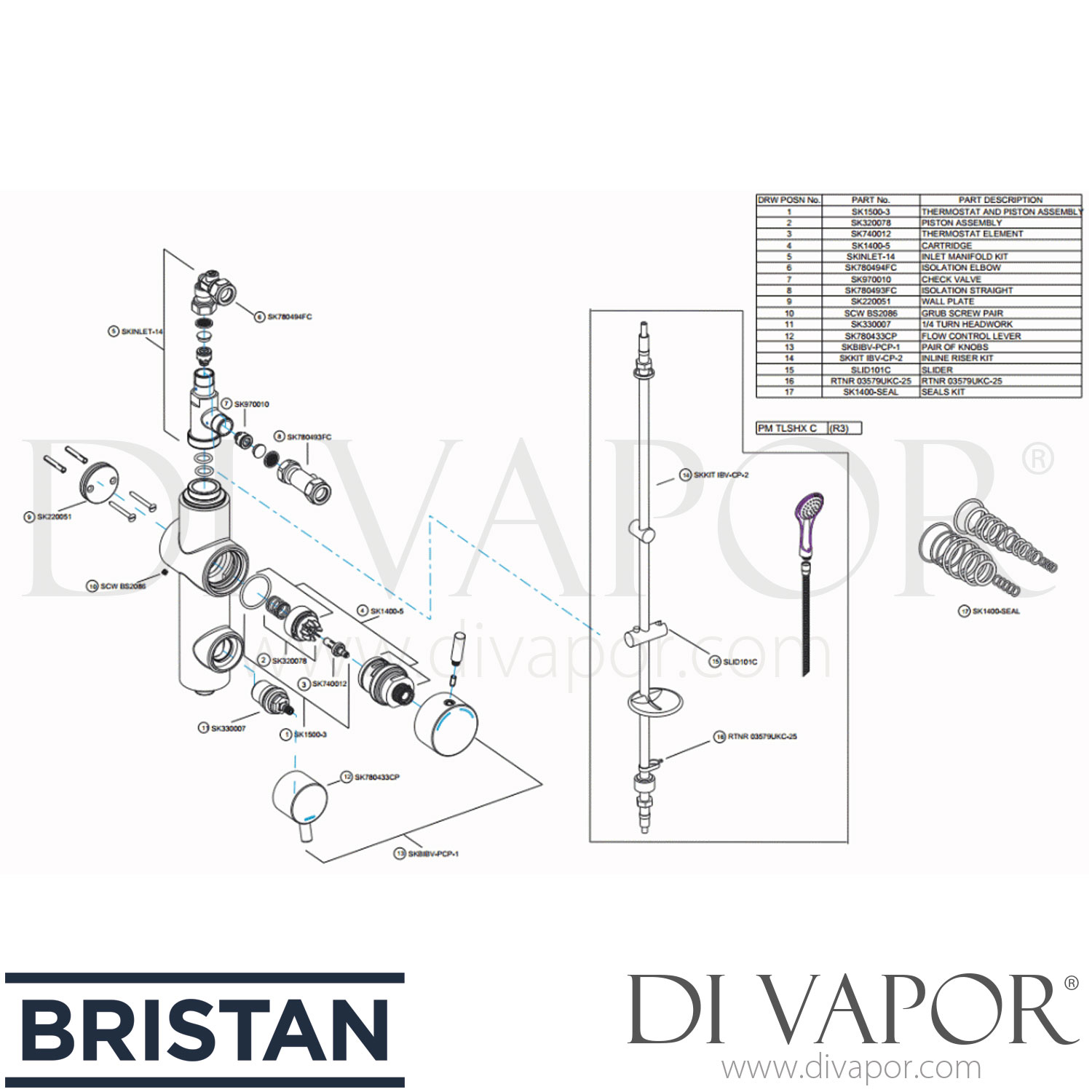 Bristan PM TLSHX C Prism Exposed Twinline Dual Control Shower Valve ... Bristan PM TLSHX C Prism Exposed Twinline Dual Control Shower Valve ...