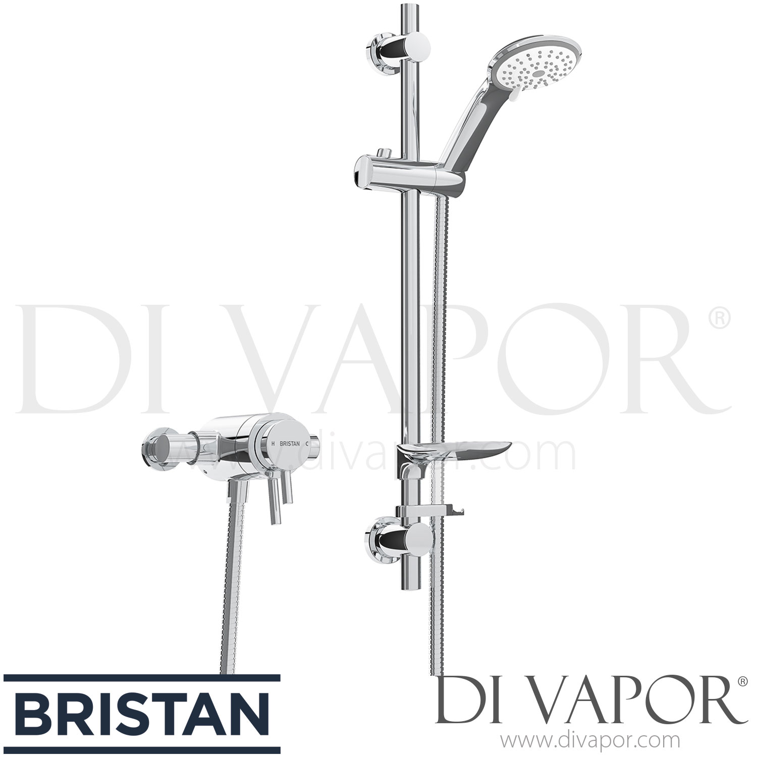 Bristan PM2 CSHXAR C Prism Exposed Dual Control Shower with Adjustable ... Bristan PM2 CSHXAR C Prism Exposed Dual Control Shower with Adjustable ...