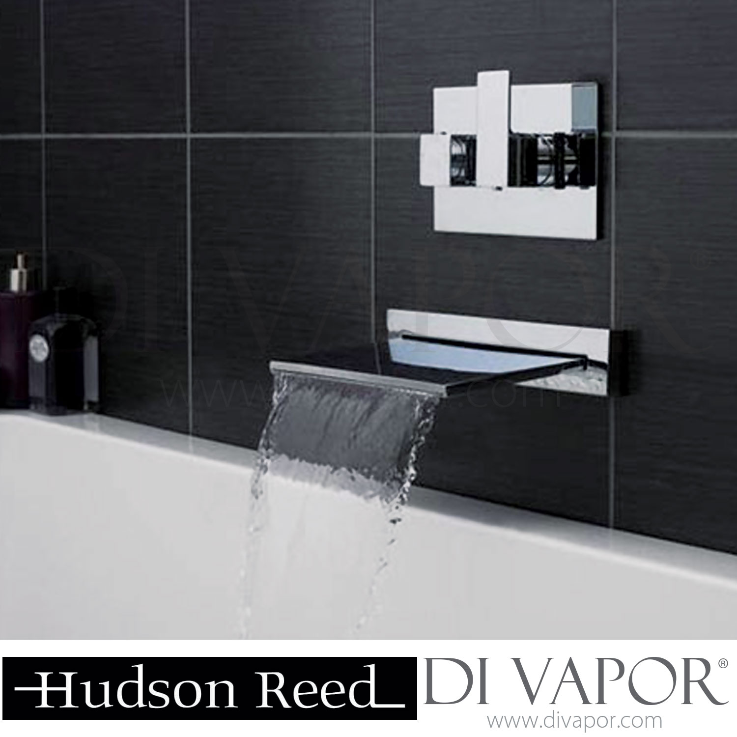 Hudson Reed Slimline Waterfall Filler With Concealed Thermostatic Valve ...