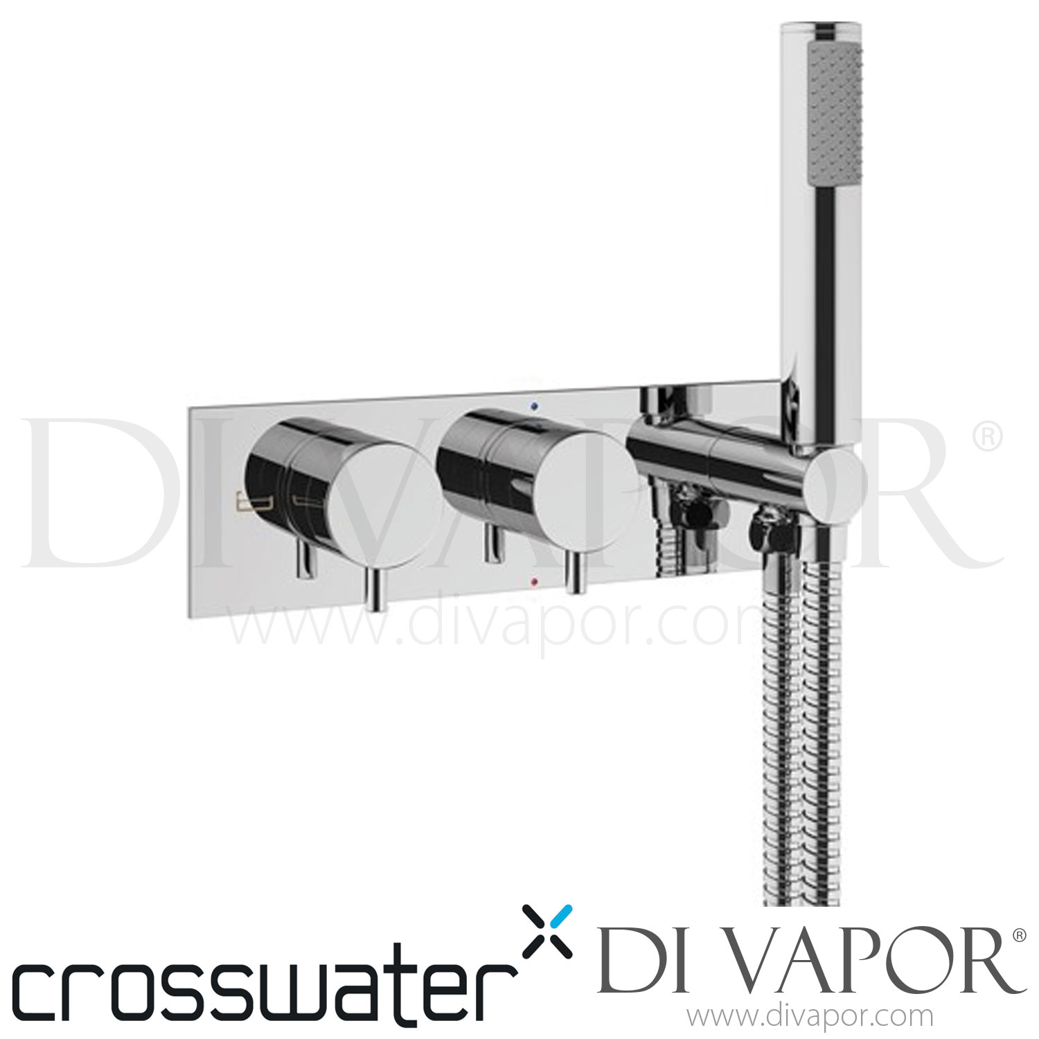Crosswater PRO1711RC+ MPRO Thermostatic Shower Valve with 2 Way ...