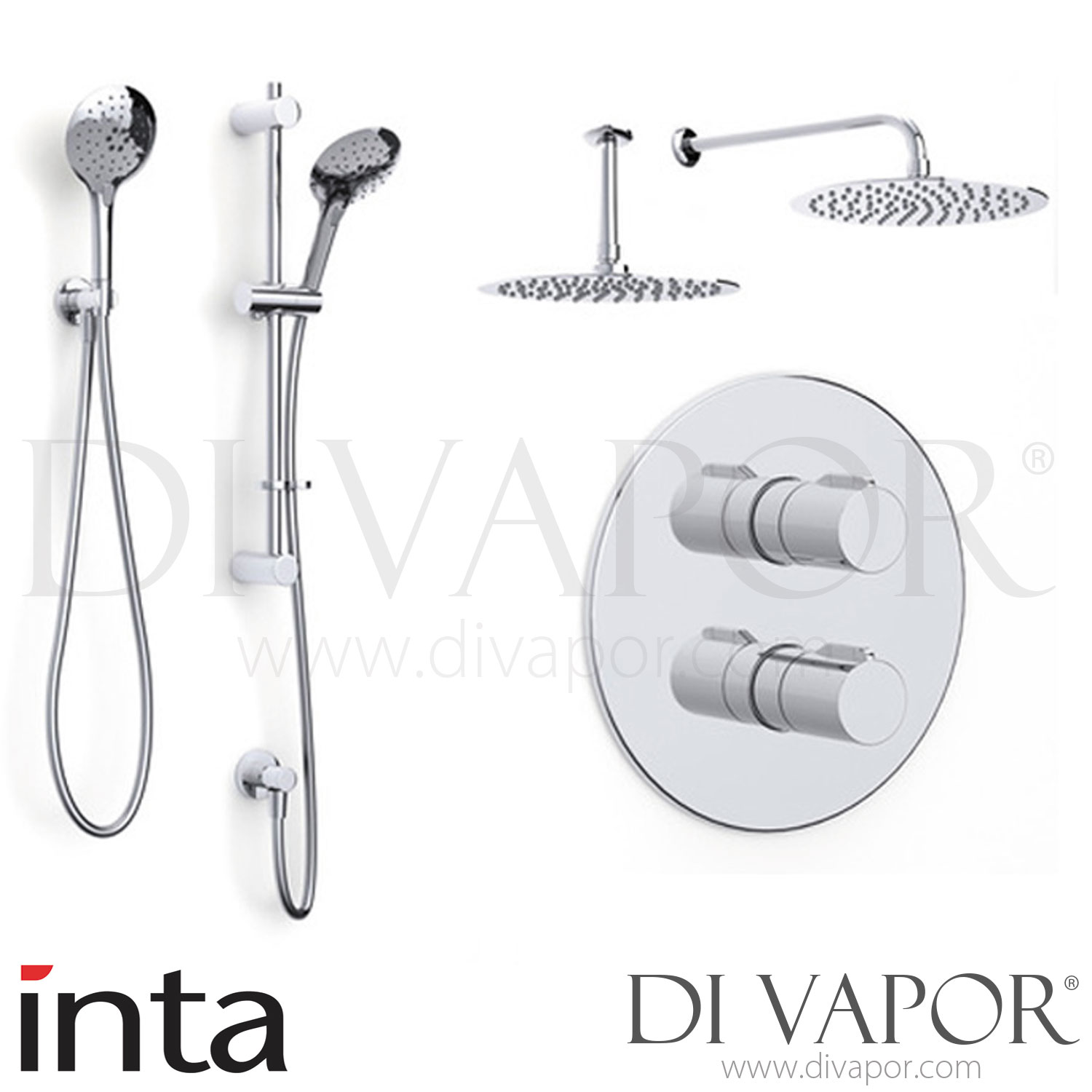 Inta PUROD20 Puro Concealed Dual Outlet Thermostatic Shower Spare Parts