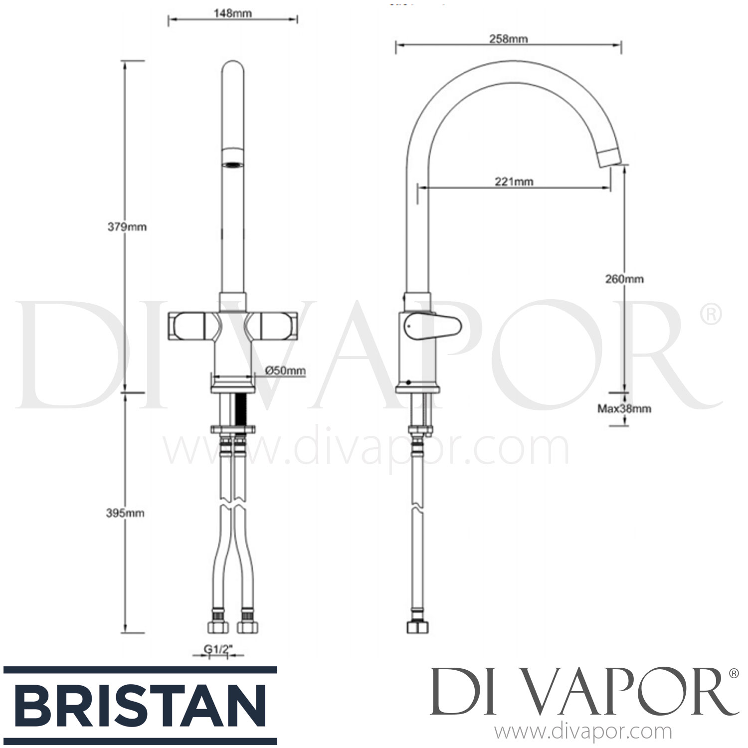 Bristan QST SNK EF C Quest Sink Mixer - 3/6/2015 - Kitchen Tap Spare Parts Bristan QST SNK EF C Quest Sink Mixer - 3/6/2015 - Kitchen Tap Spare Parts