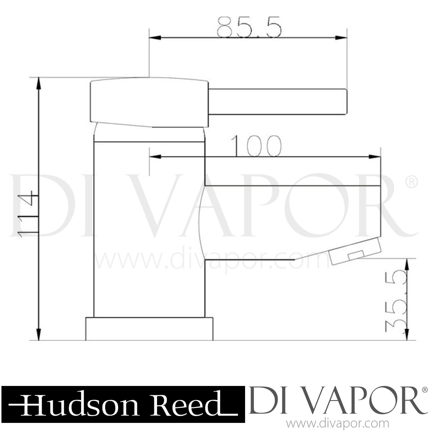 Ultra Quest Series FII Eco - Click Mono Basin Mixer Tap Including Waste ...