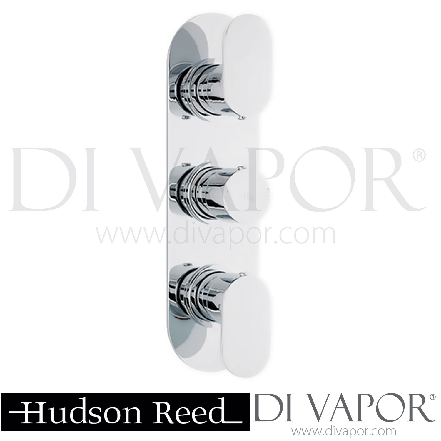 Hudson Reed Reign Triple Concealed Thermostatic Shower Valve With ...