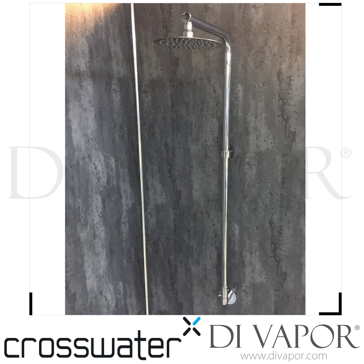 Crosswater RM0004WC Central Exposed Inline Manual Shower Valve ...