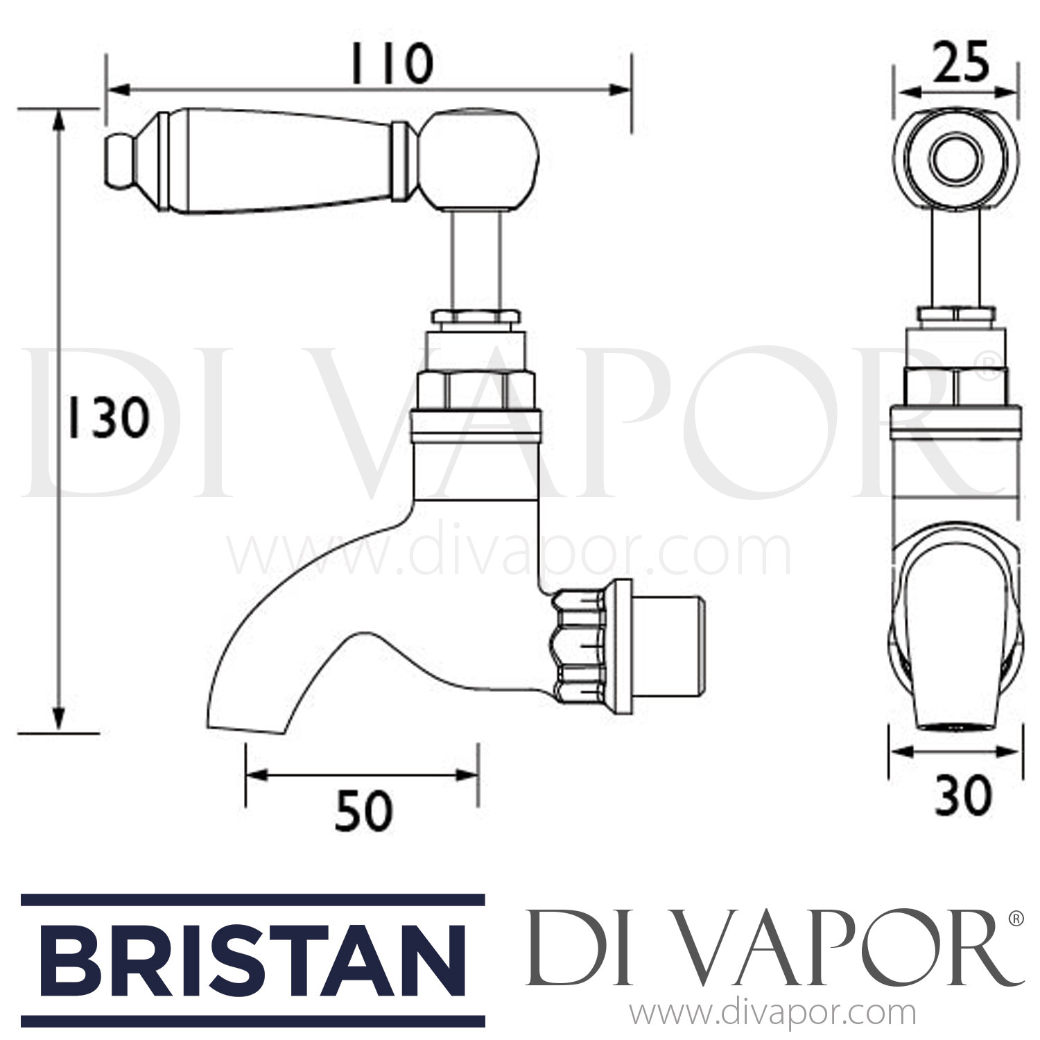 Bristan RS BIB C Renaissance Bib Taps Spare Parts