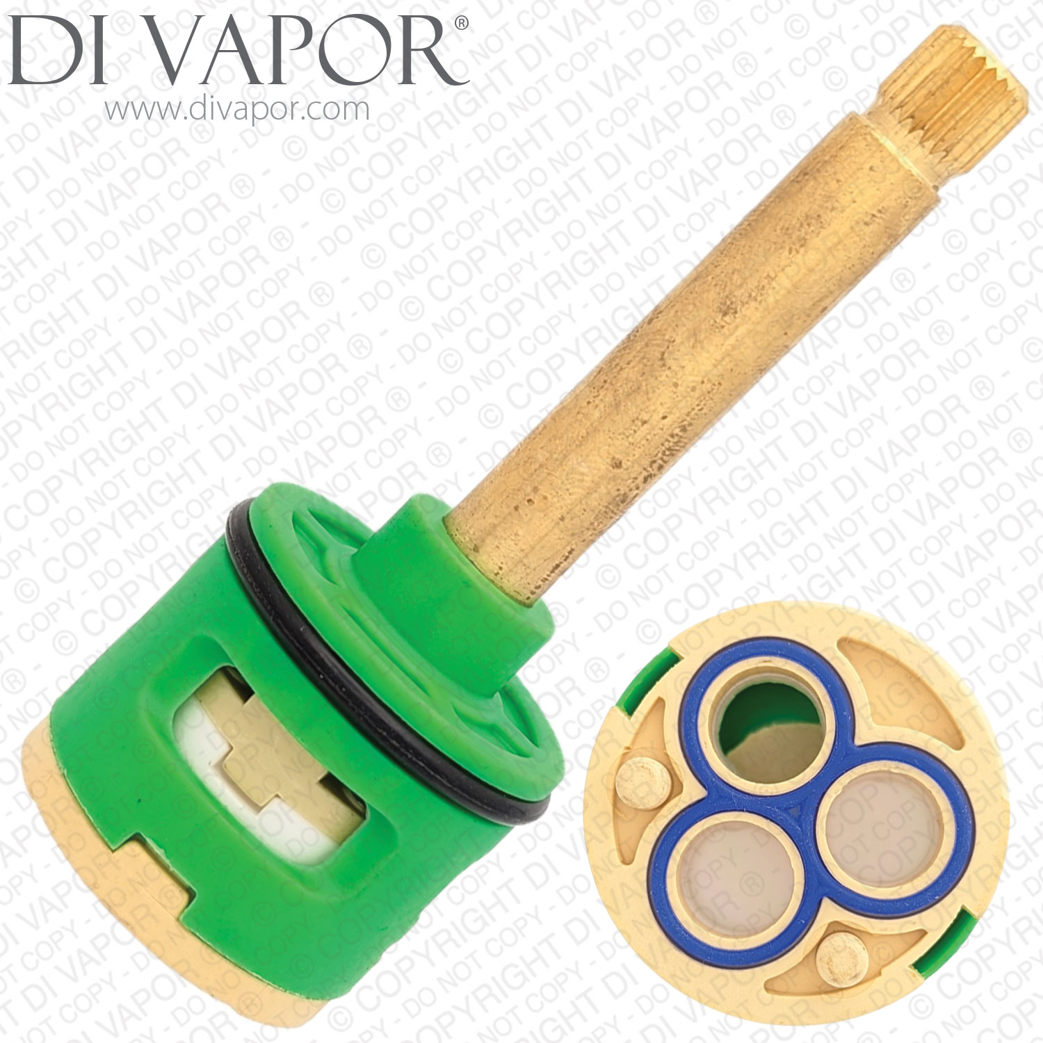 ENKI S10022 2-Way Shower Diverter Cartridge 92mm in Length for Old ...