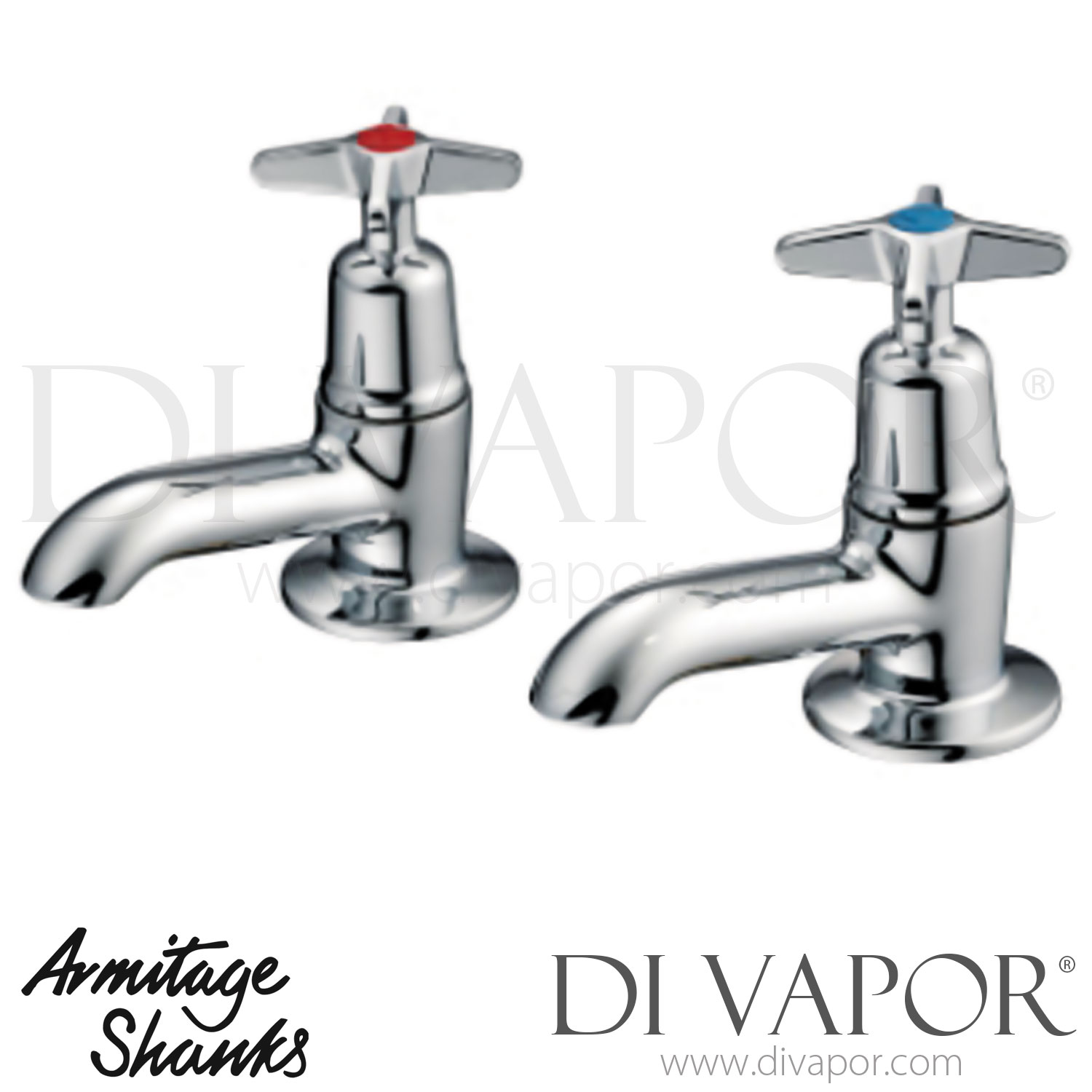 Armitage Shanks S7158AA Alterna BS5412 Bath Taps with Crosshead Handles ...