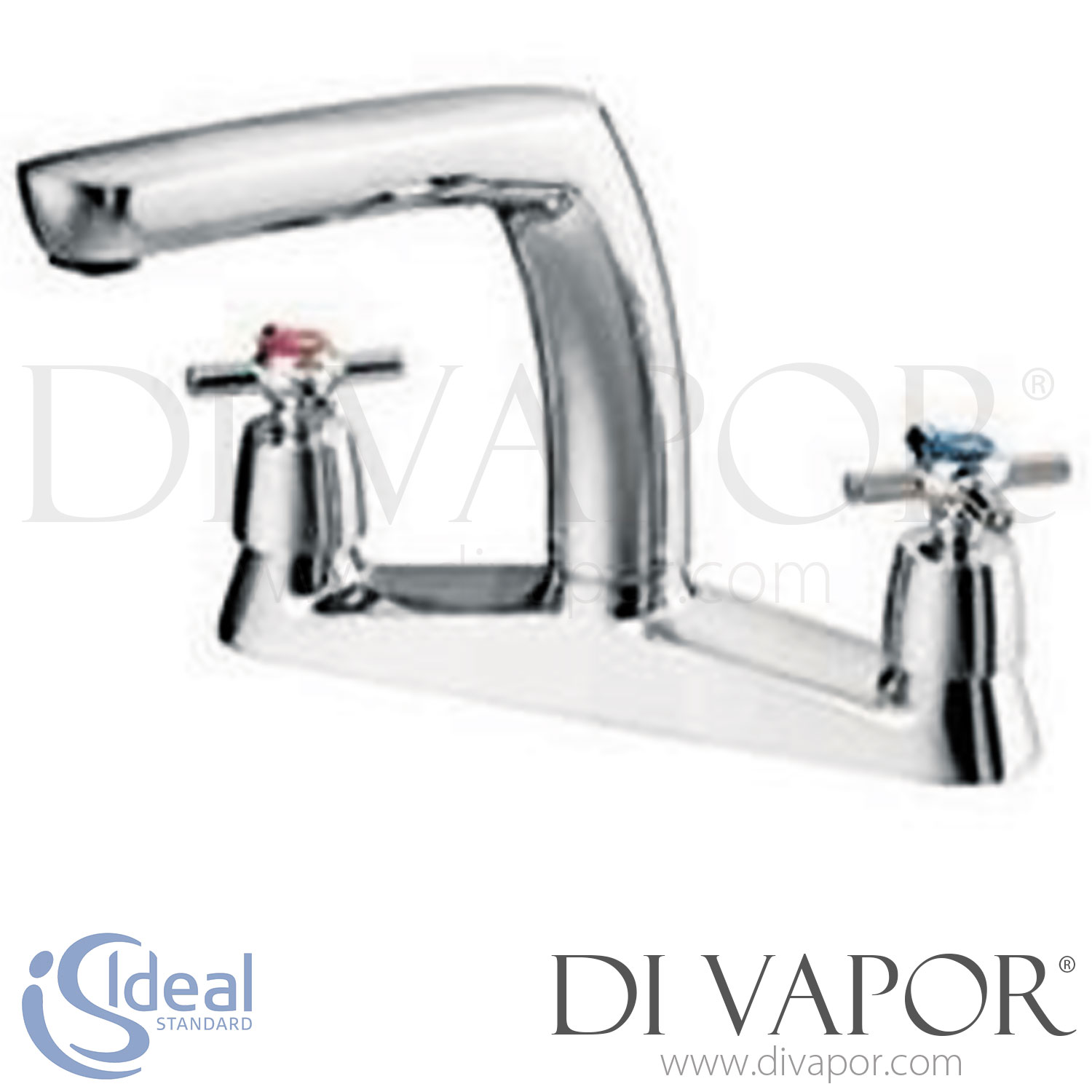 Ideal Standard S7492AA Swan New Kit Mixer R-Mounted Chrome 2H Hrs Xh ...