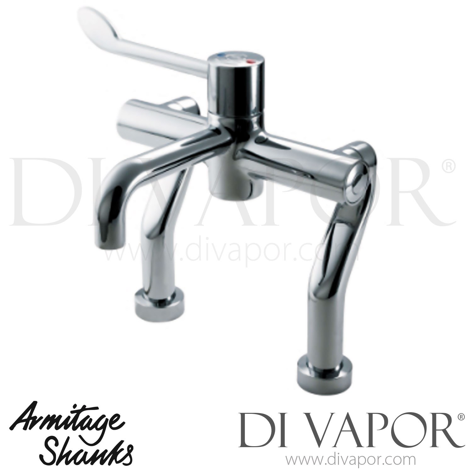 Armitage Shanks S8238AA Markwik Pillar Sequential Thermostatic Basin ...