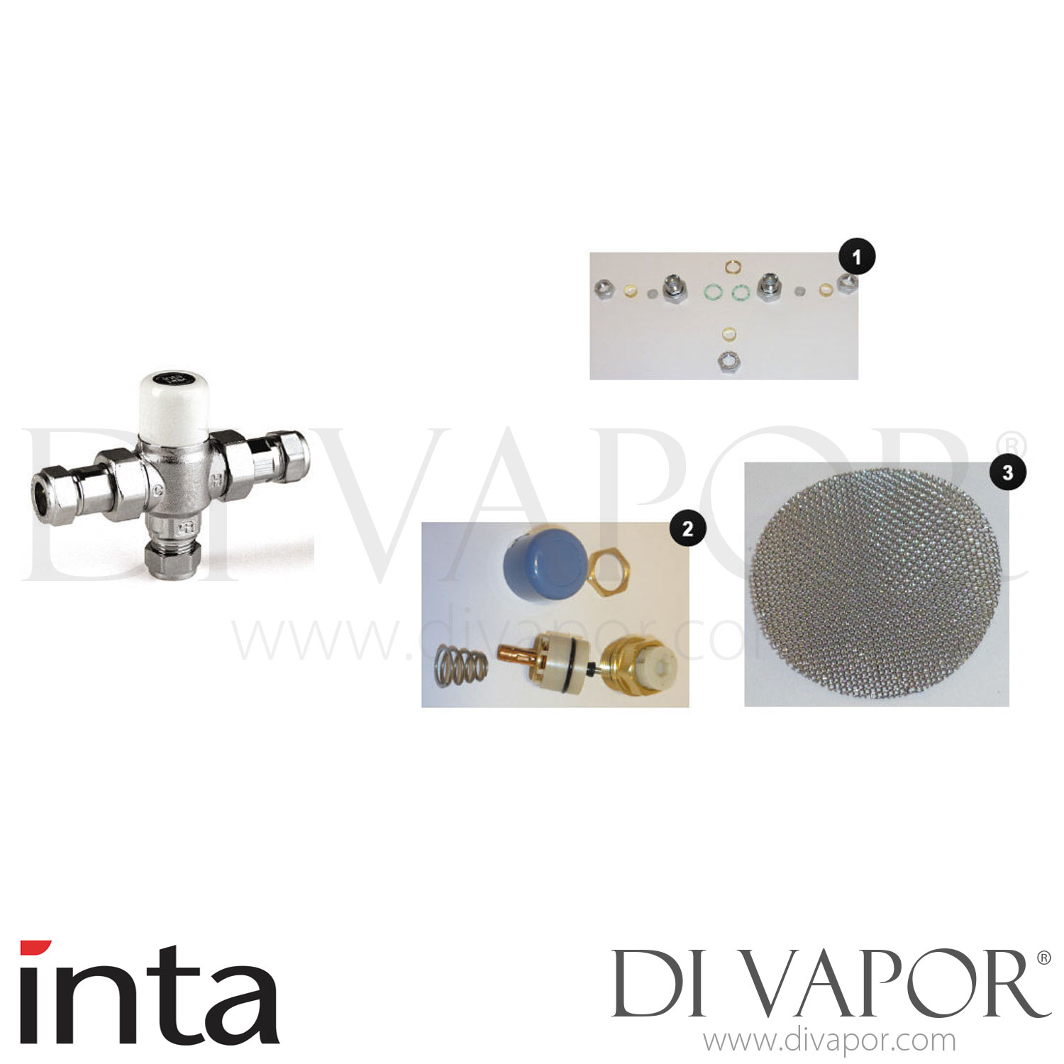 Inta SF1037xx 15mm Thermostatic Mixing Valve Shower Spare Parts
