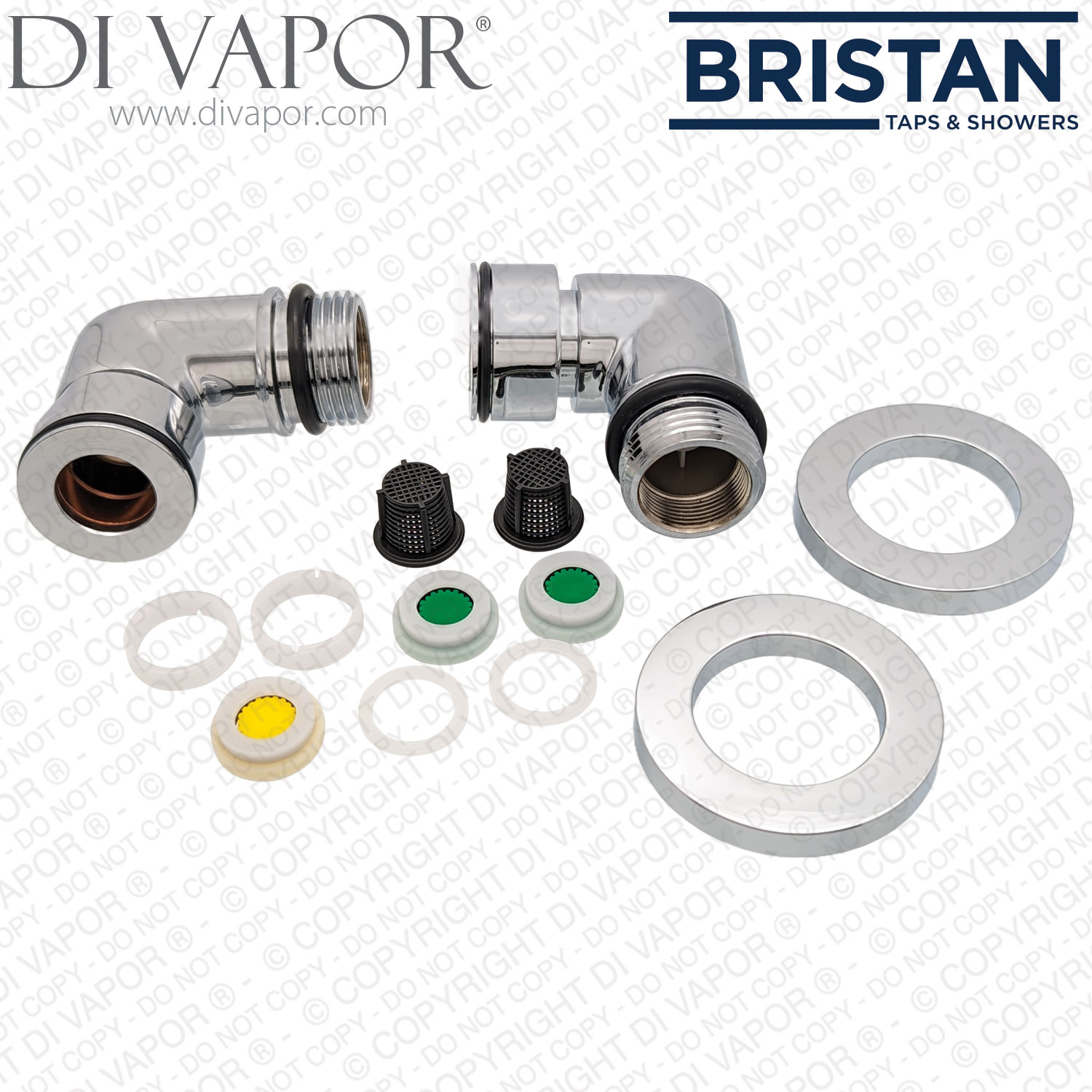 Bristan SKINLET-15CP Elbow Kit for 1850 Valve
