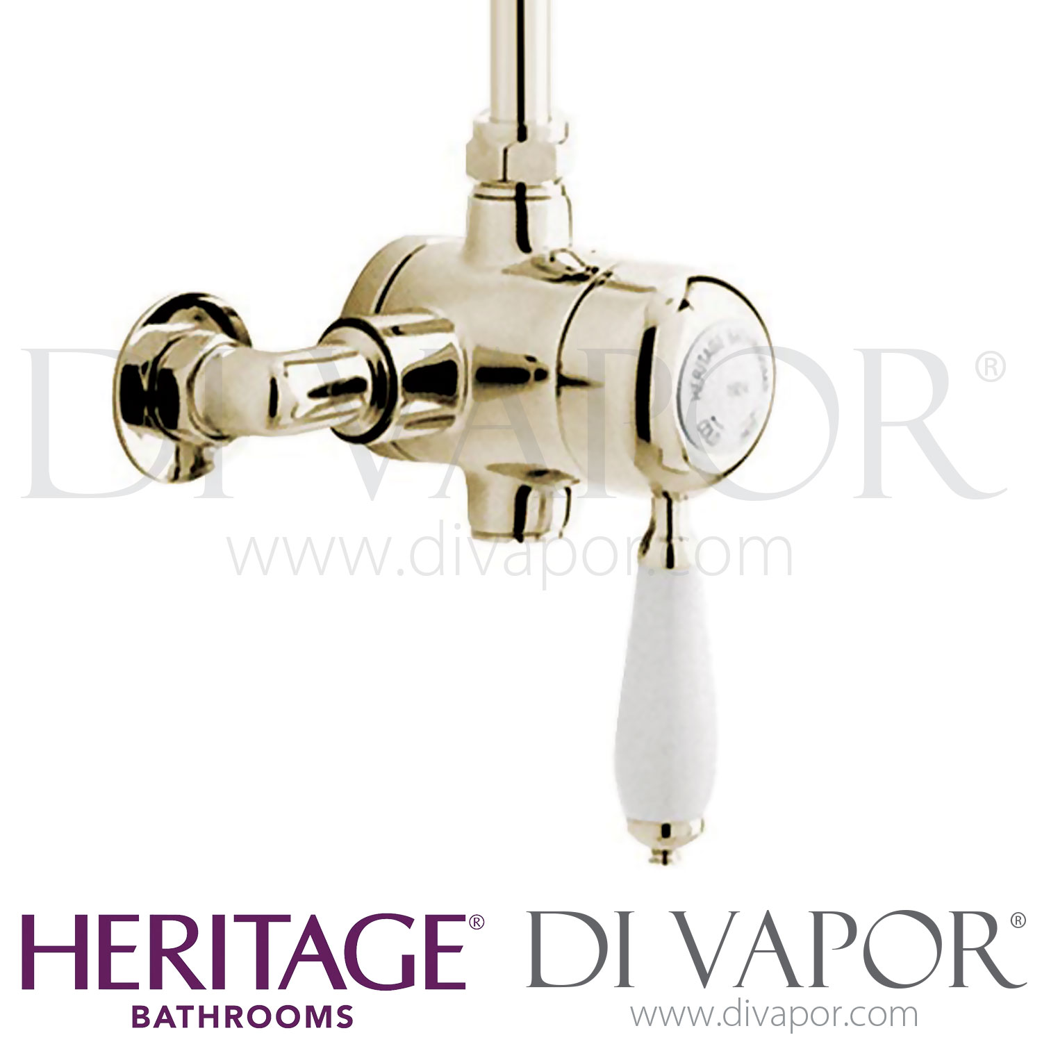Heritage SLA03 Ryde Single Control Exposed Mini Shower Valve with Top ...