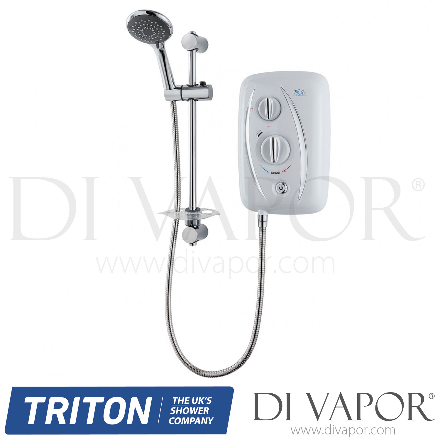 Triton Sp8009zffthm T80z Thermostatic Fast Fit Electric Shower 9 5kw