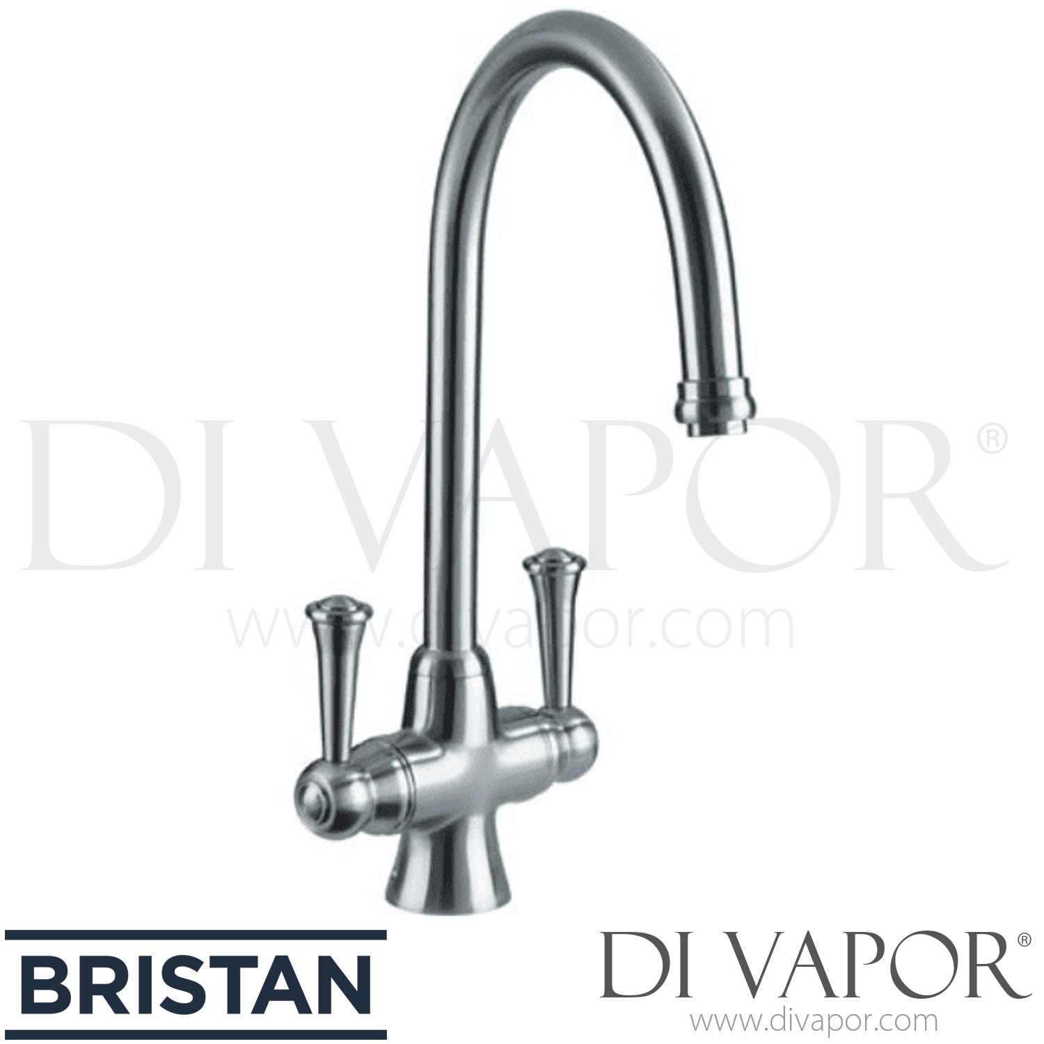 Bristan ST SNK EF BN Sentinel Sink Mixer Tap - Brushed Nickel - 21/05 ...