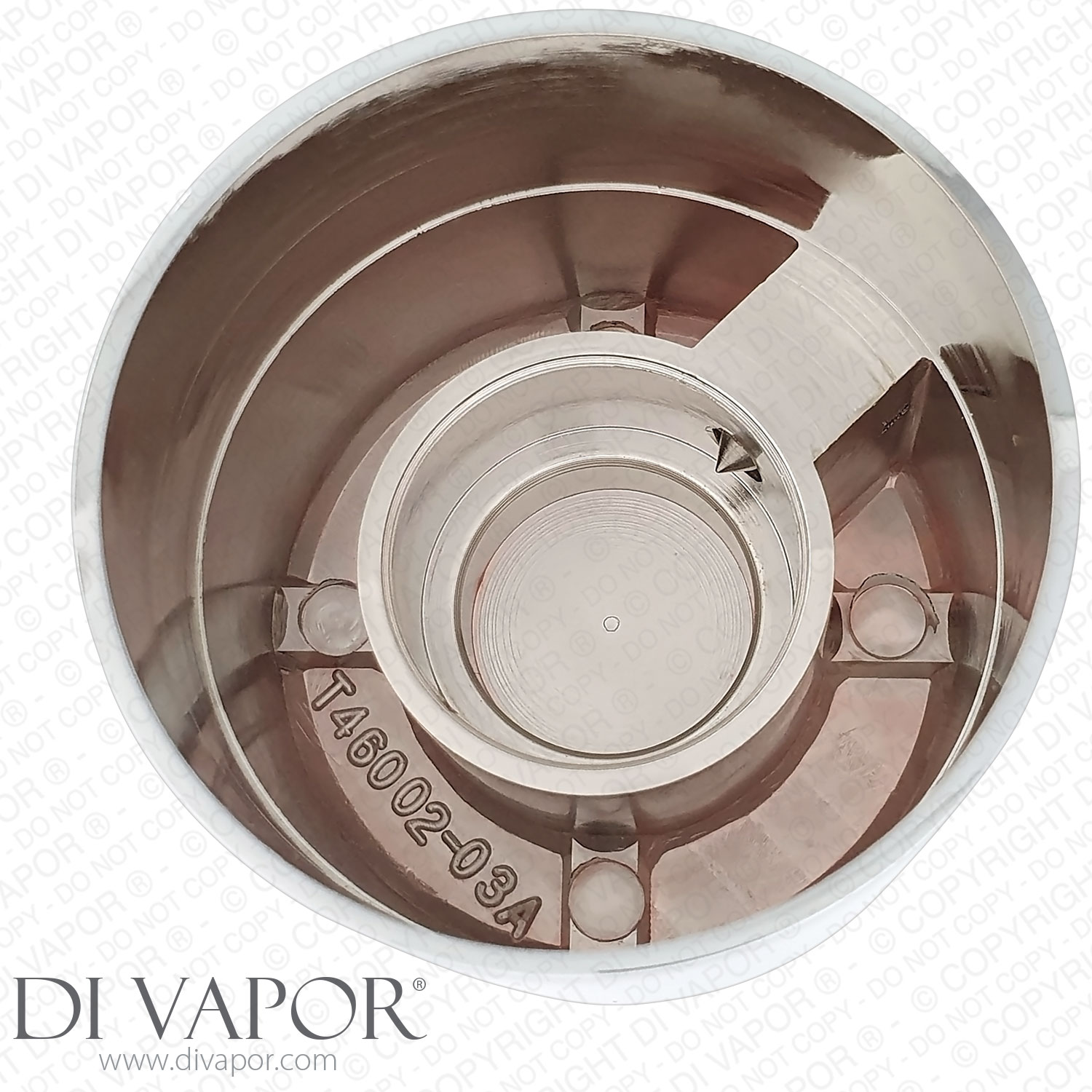 T46002-03A Shower Valve Flow Control Handle Knob - Chrome