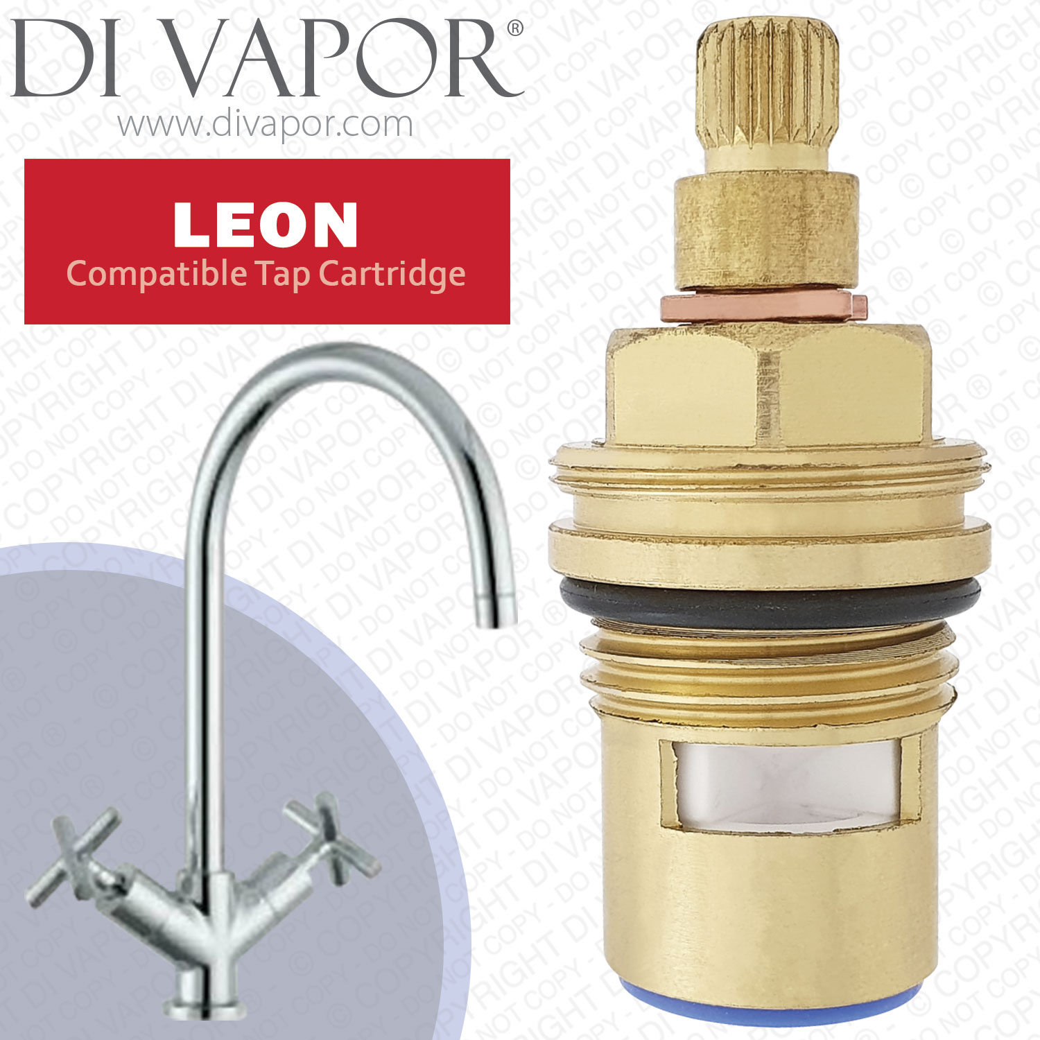 TEKA Leon 300 Cold Tap Cartridge Compatible Spare - TKL8892