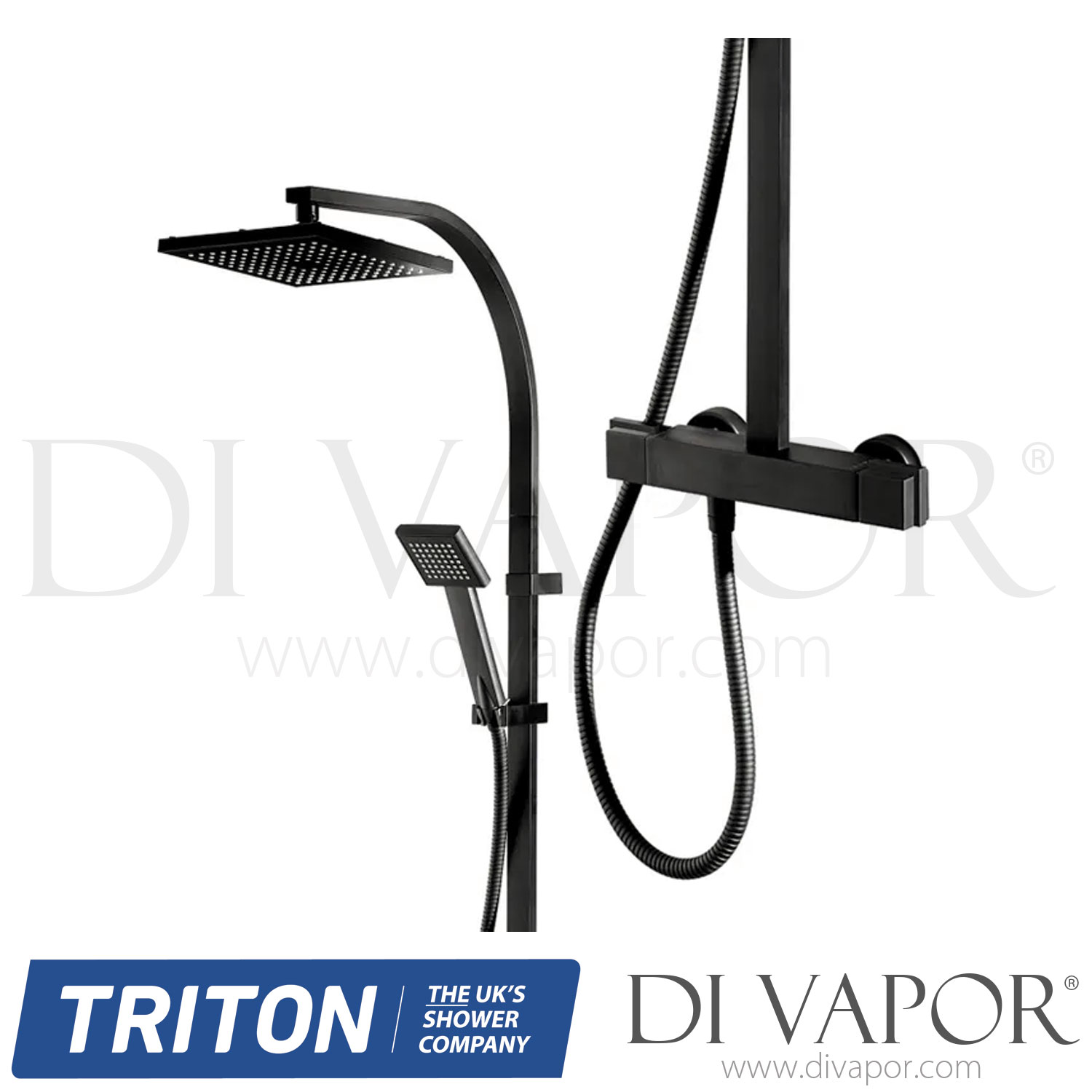 Triton Tees Bar Mixer Shower With Diverter - Black - Spare Parts - TR ...