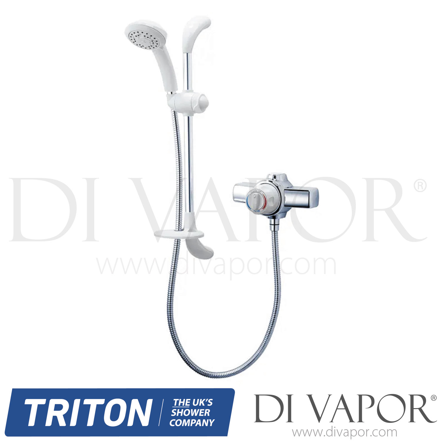 Triton HP Exposed Mixer Shower - White/Chrome - June 2008 - Spare Parts ...