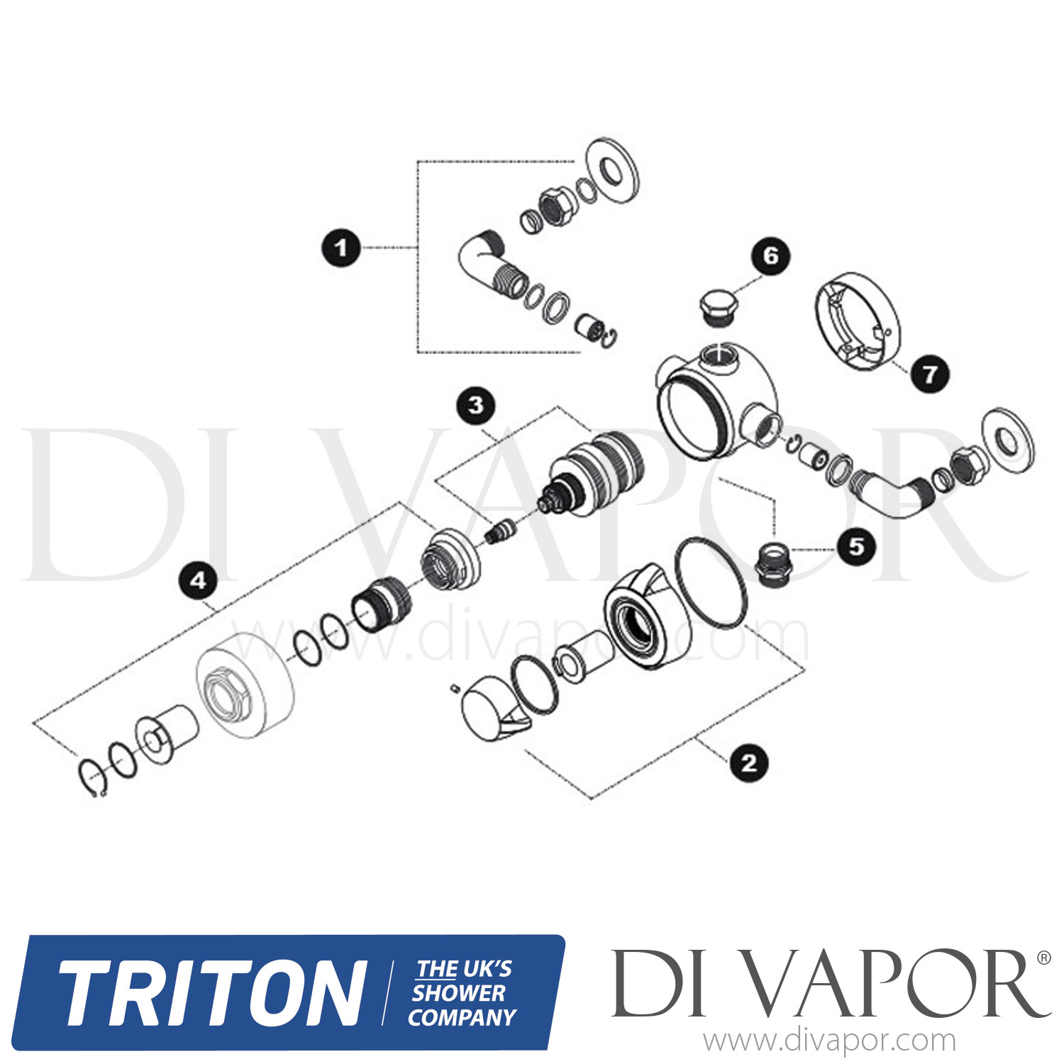 Triton Verne Thermostatic Mixer V2 - Post April 16 - Shower Spare Parts ...