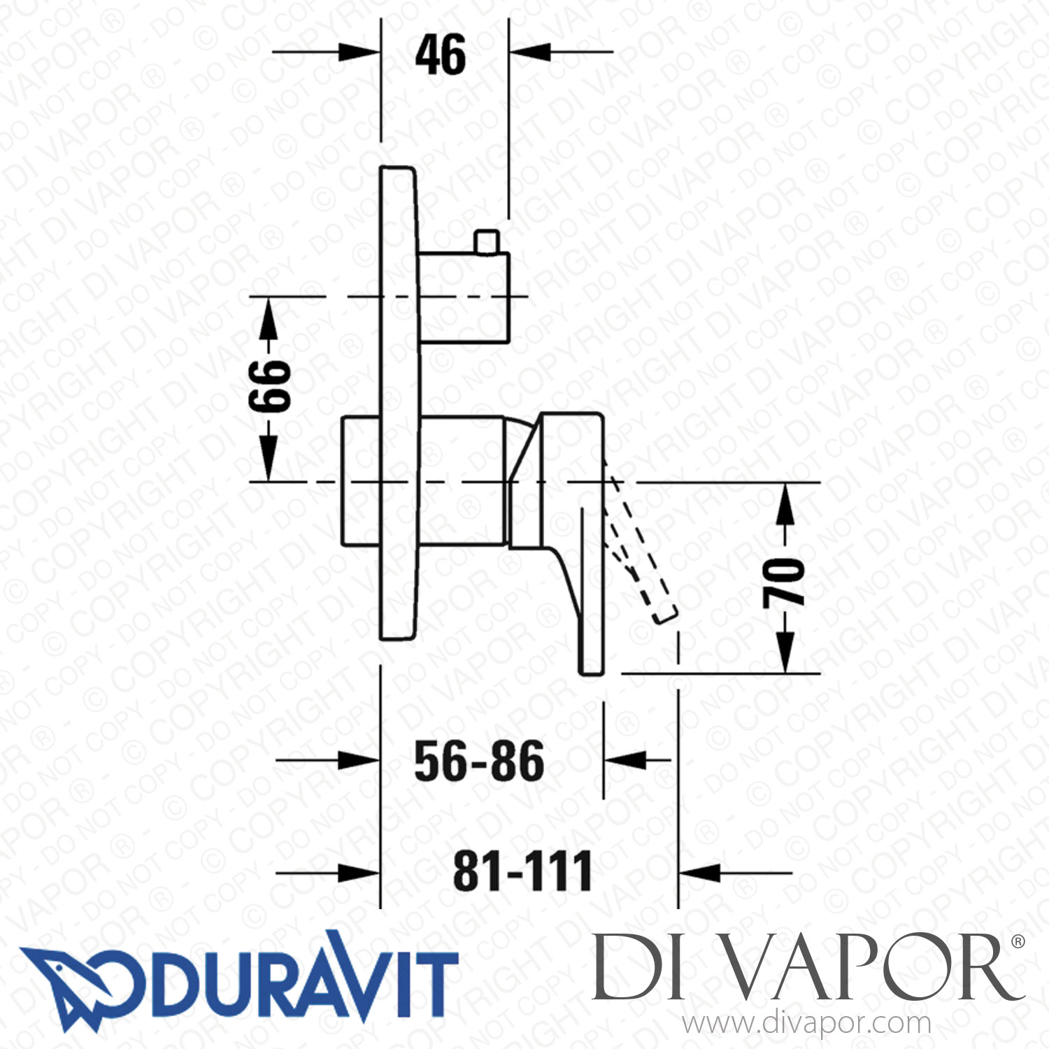 Duravit Tulum Single Lever Shower Mixer For Concealed Installation ...