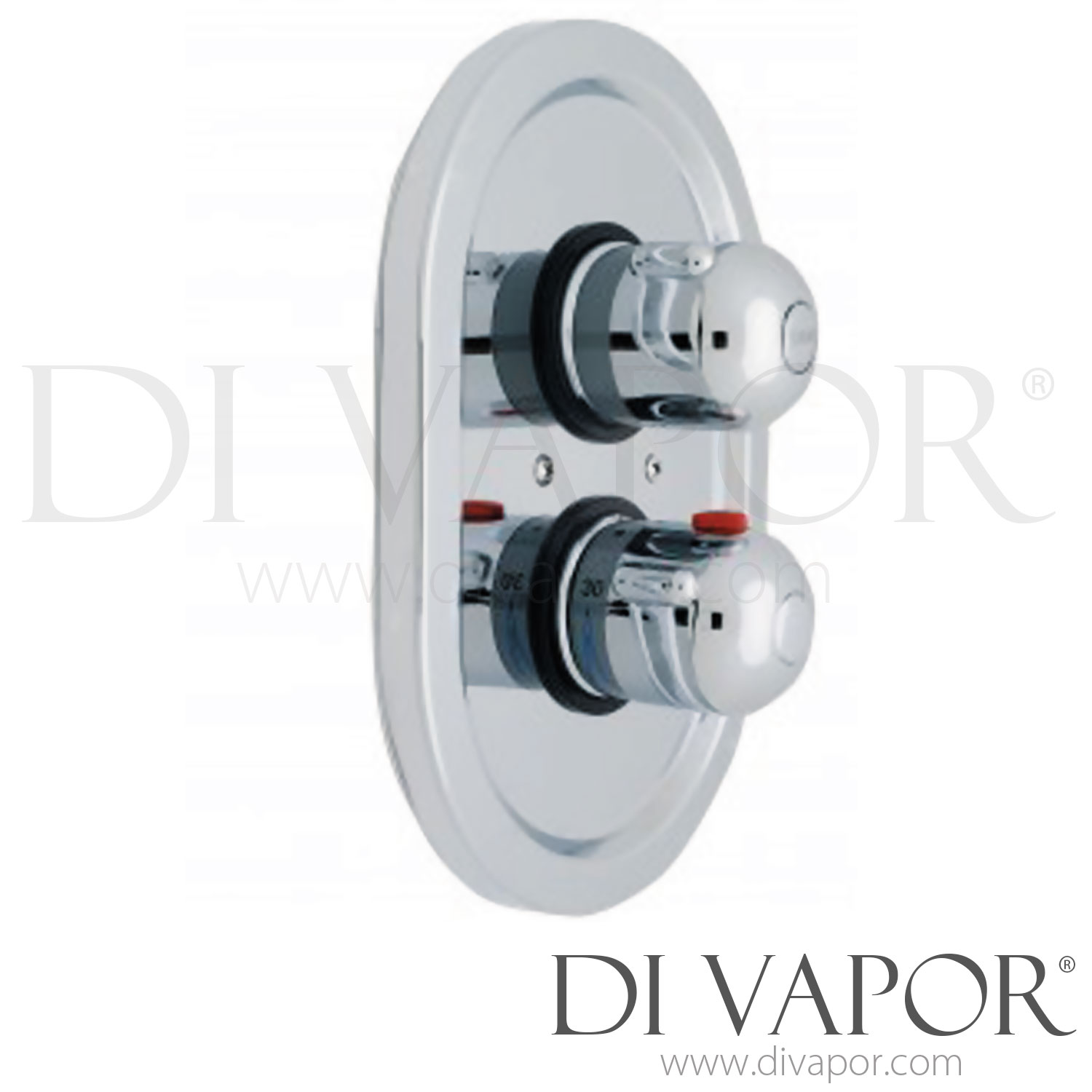 Shires U0670AA Solent Shower Mixer Built-In Chrome Therm LP Spare Parts