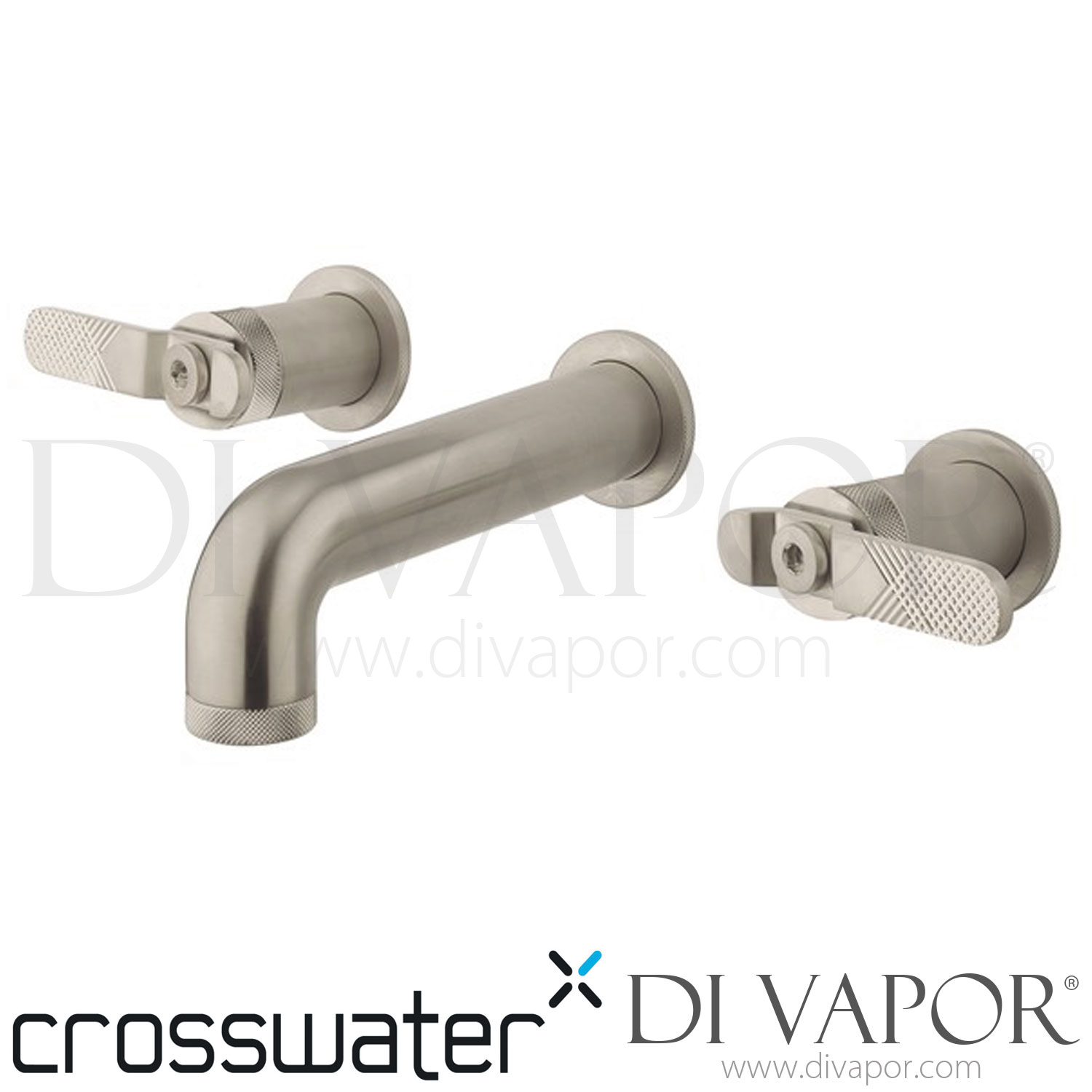 Crosswater UB130WNC_LV+ Union Basin 3 Hole Set Chrome with Levers Spare ...