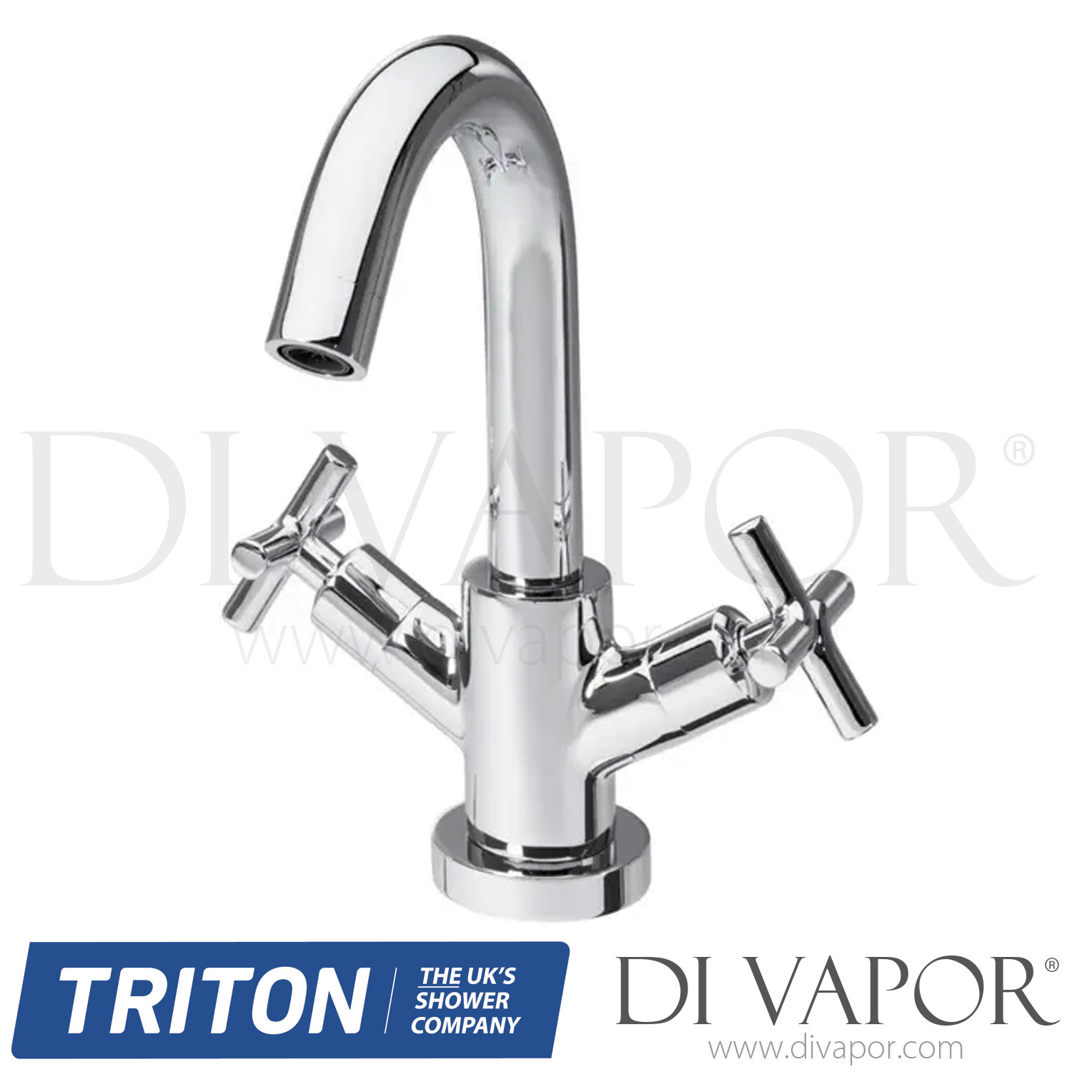 Triton UNKETPBAM Kensey Basin Mono Mixer Tap with Click Clack Waste ...