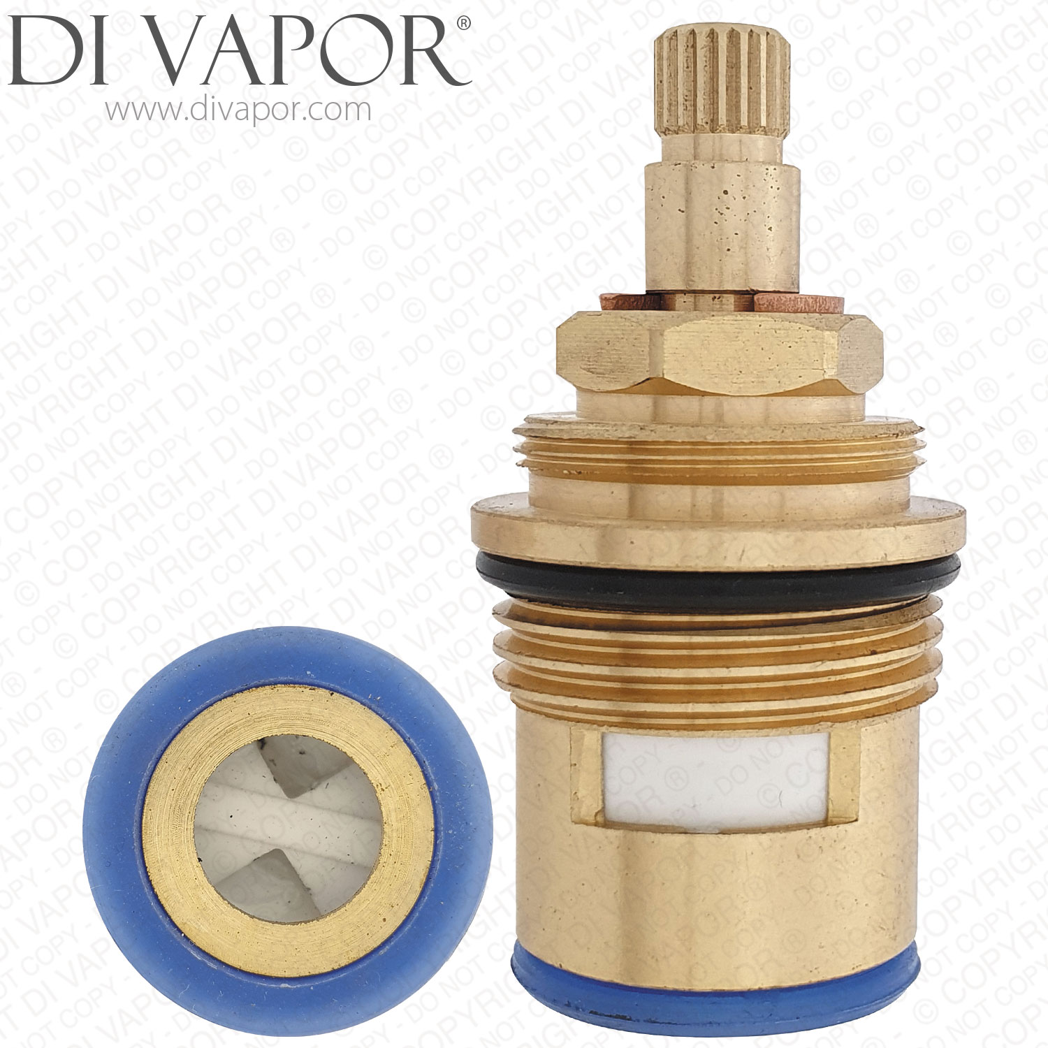 Twin Control Thermostatic Shower Valve Kit Flow Cartridge - UW89523FF