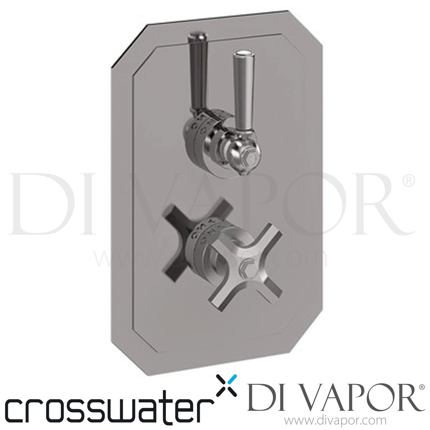 Crosswater WF1000RC_CLV Waldorf 1000 Thermostatic Valve Trim with ...