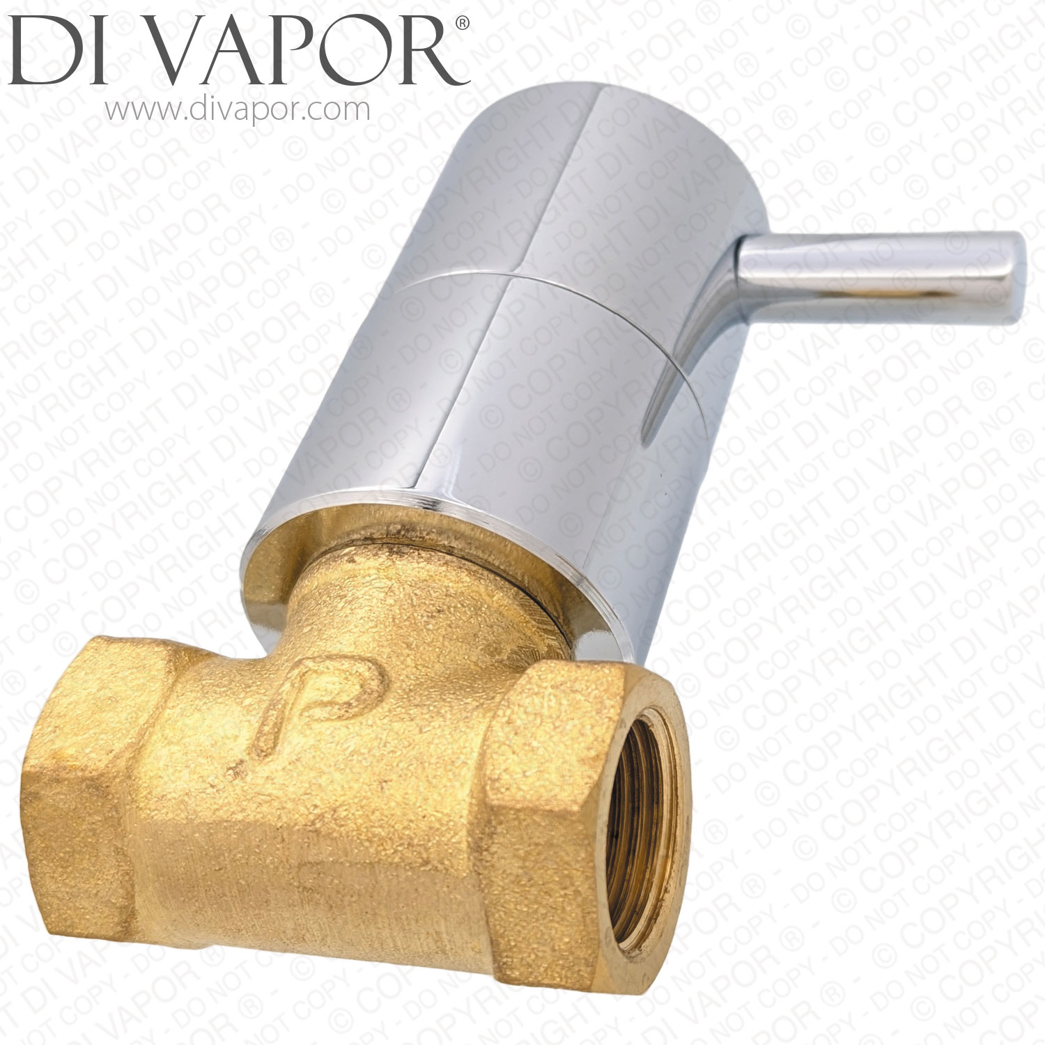 Wall Mounted Concealed Clockwise Open Shut Off Valve - WMV837