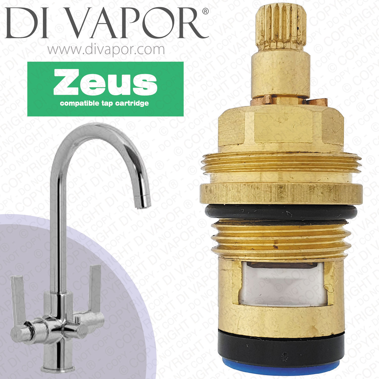 WREN Zeus Filter Tap Chrome TA.WRN.020 Cold Compatible Cartridge