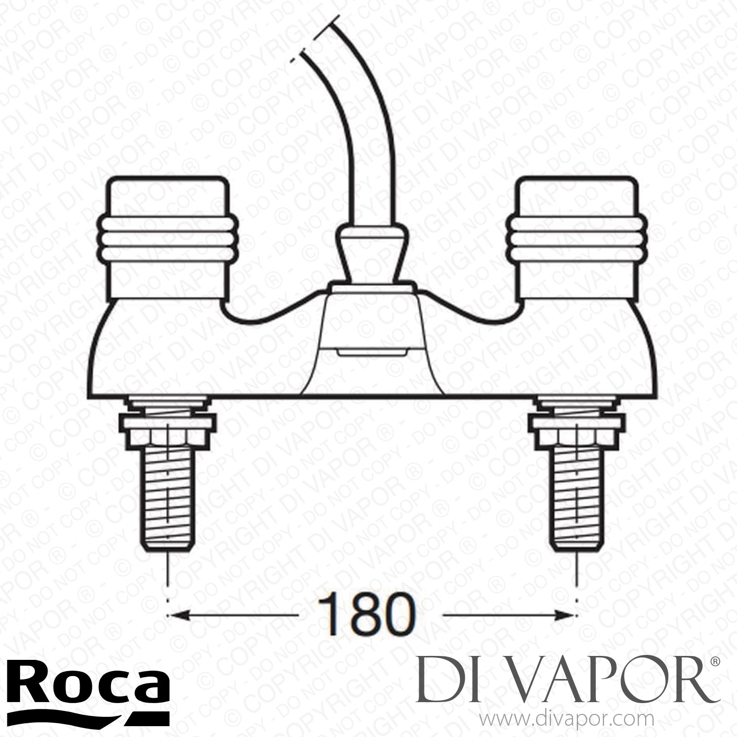 Roca Danube N Deck Mounted Bath or Shower Mixer (ZD50010019) Spare Parts