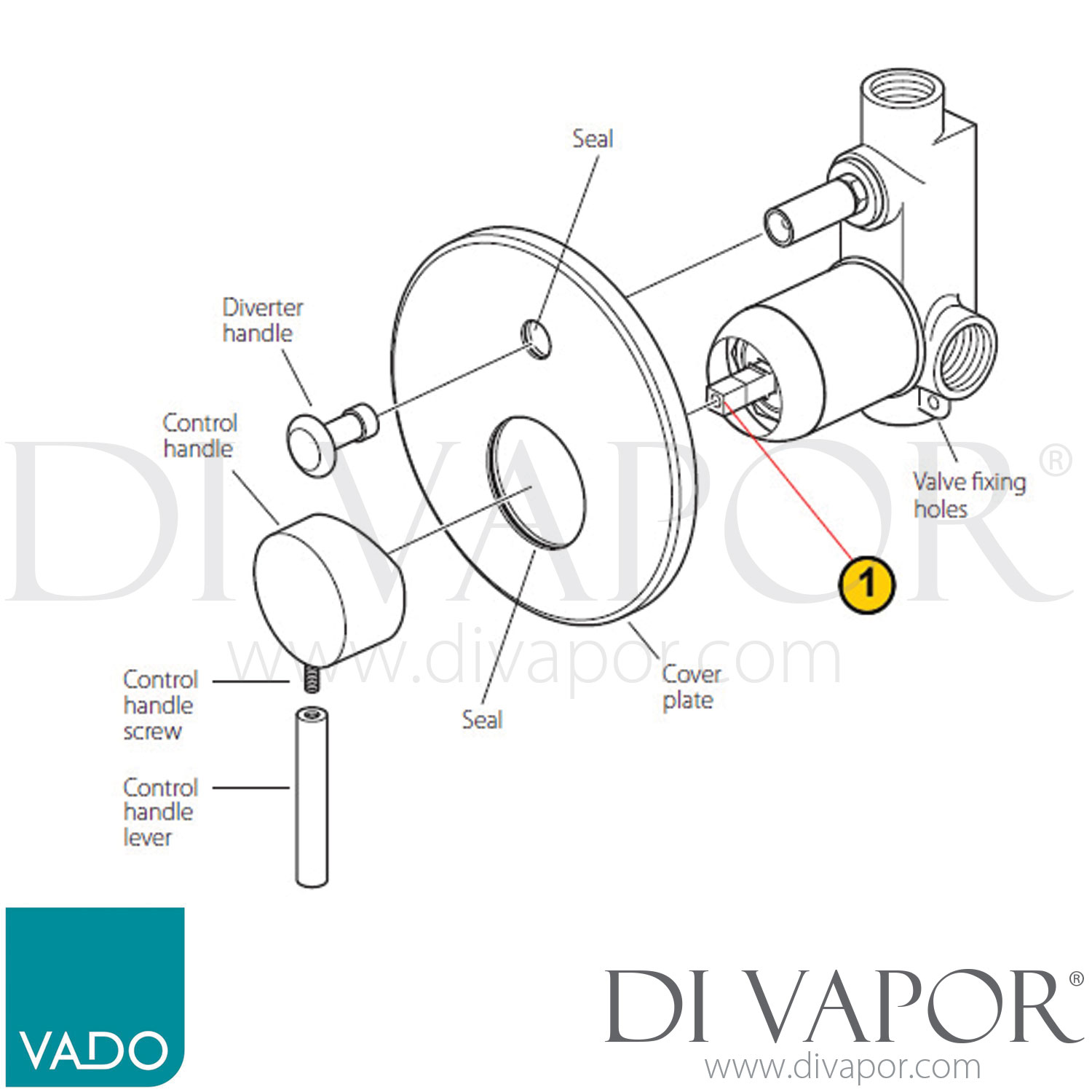 Vado ZOO-147/RO Zoo Shower Spare Parts
